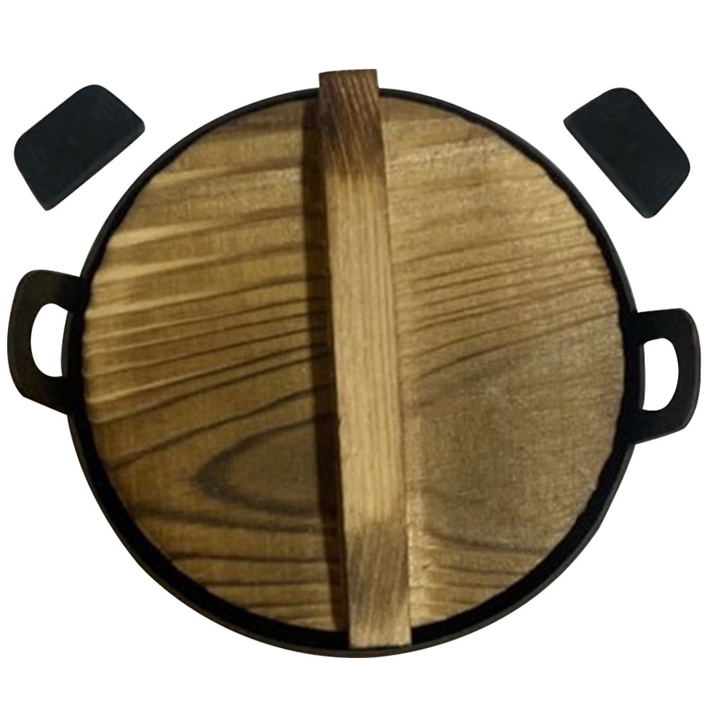 unbranded Mini Shiwan Wok Wood Kitchen Toy for Kids Playing Early ...