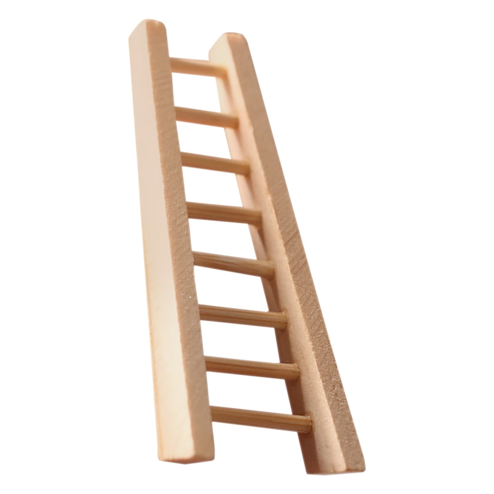 unbranded Mini Wooden Step Ladder Mini Wood Dollhouse Ladder Mini ...