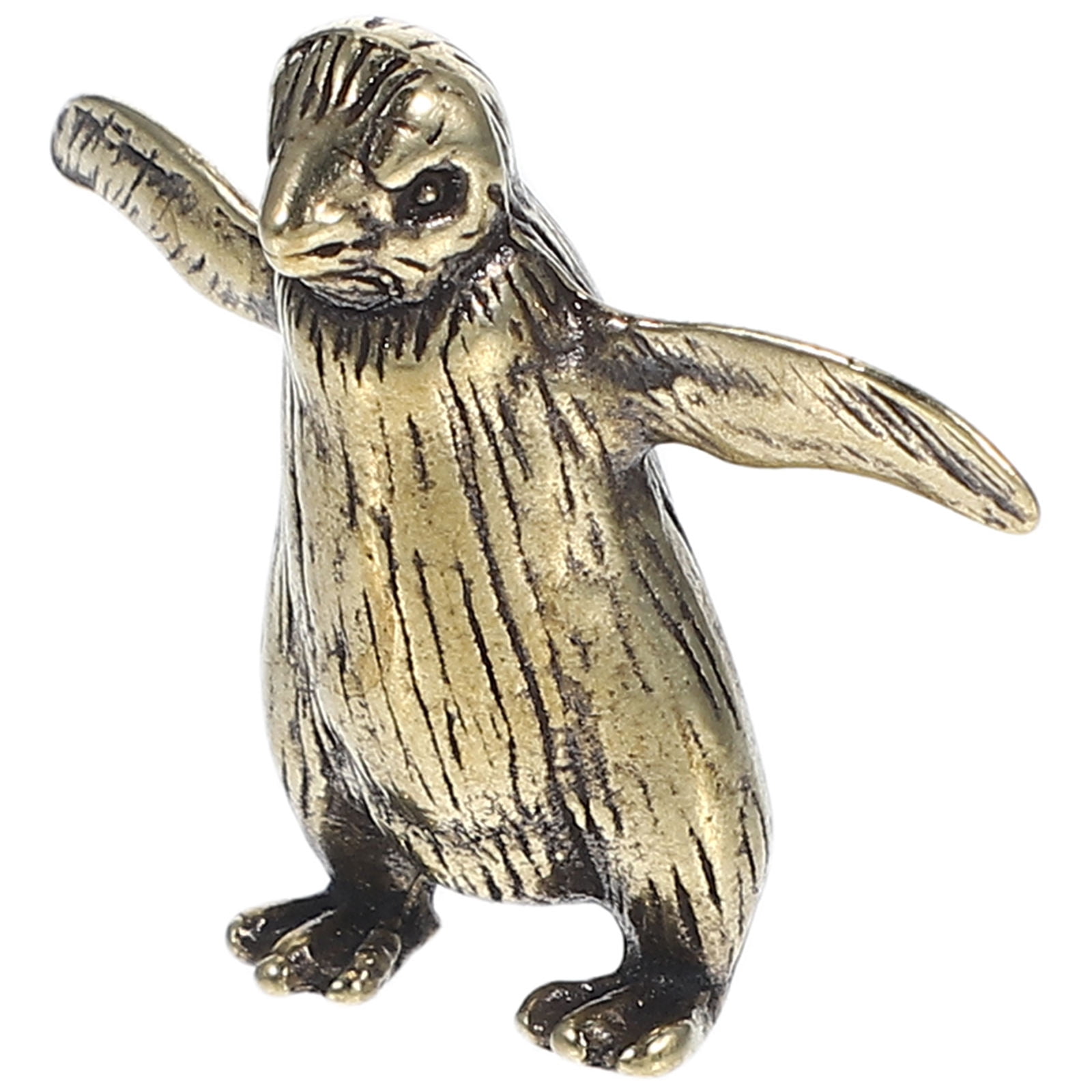 unbranded Miniature Brass Penguin Figurine Solid Brass Animal Sculpture ...
