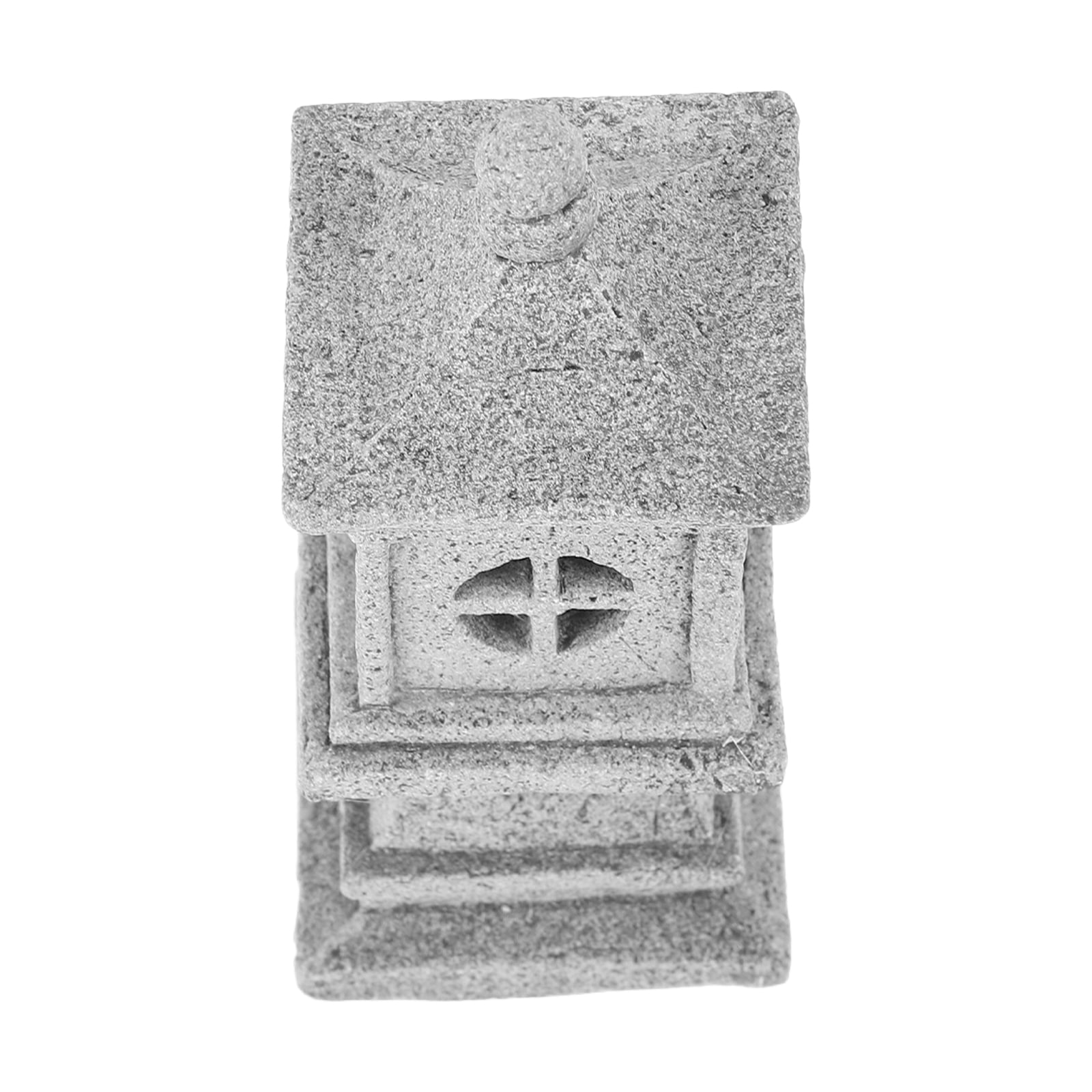 unbranded Miniature Pagoda Statue Tiny House Zen Garden Decoration Man ...