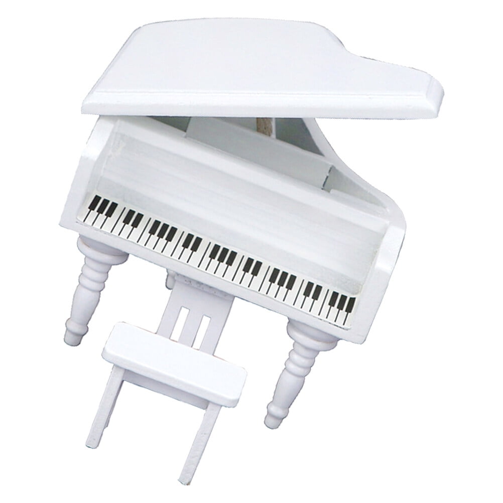 unbranded Miniature Piano Small Piano Model Mini House Piano Ornament ...
