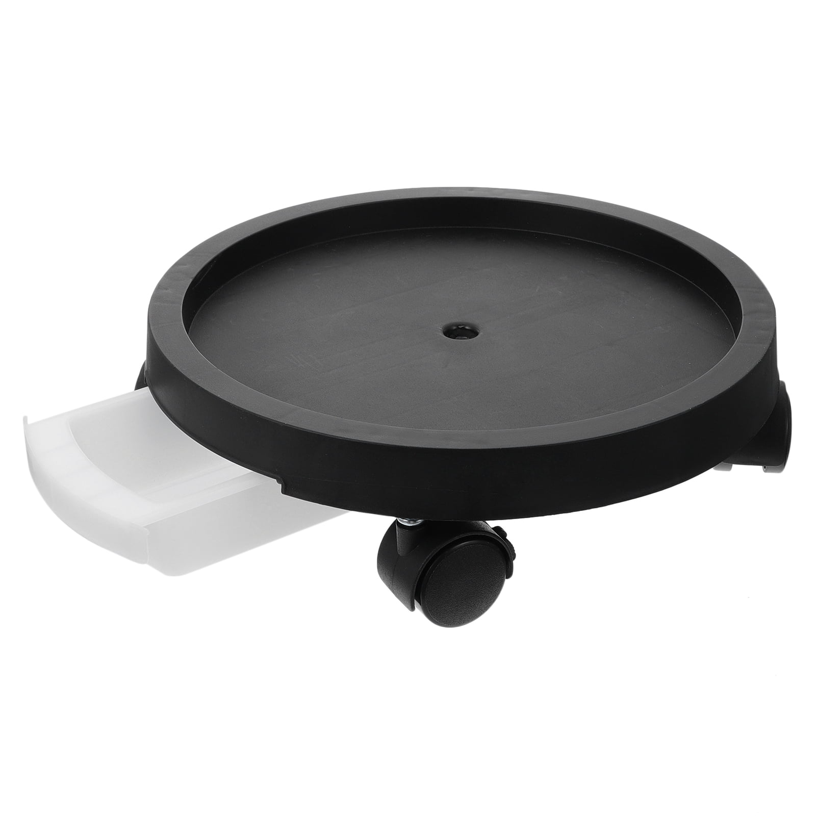 Movable Plant Pot Tray with Smooth Wheels for Home Use Black Plastic ...