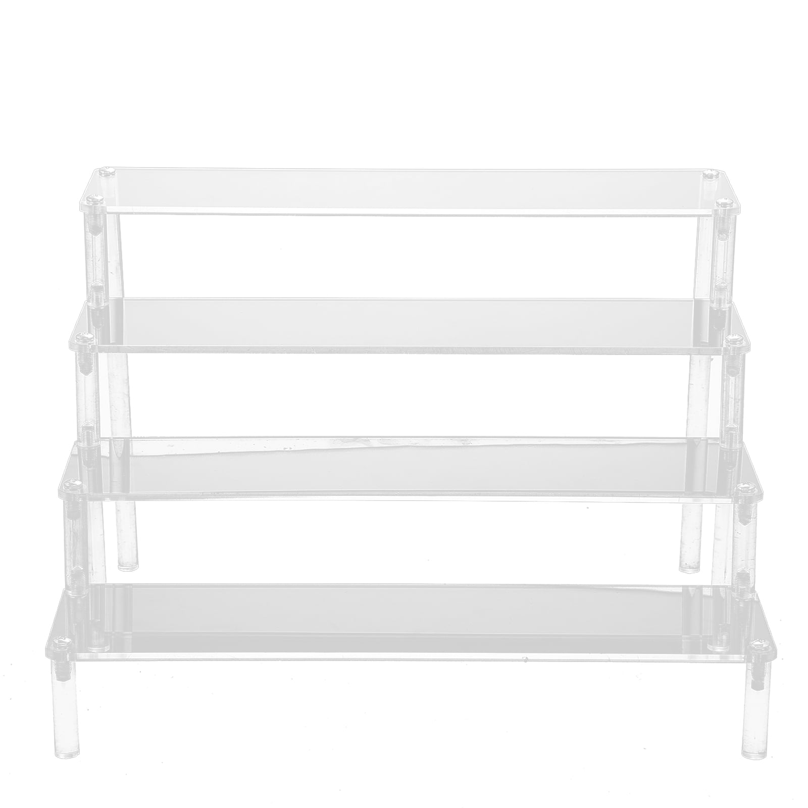 unbranded Multi Tier Plant Stand Four-tier Display Rack Transparent ...
