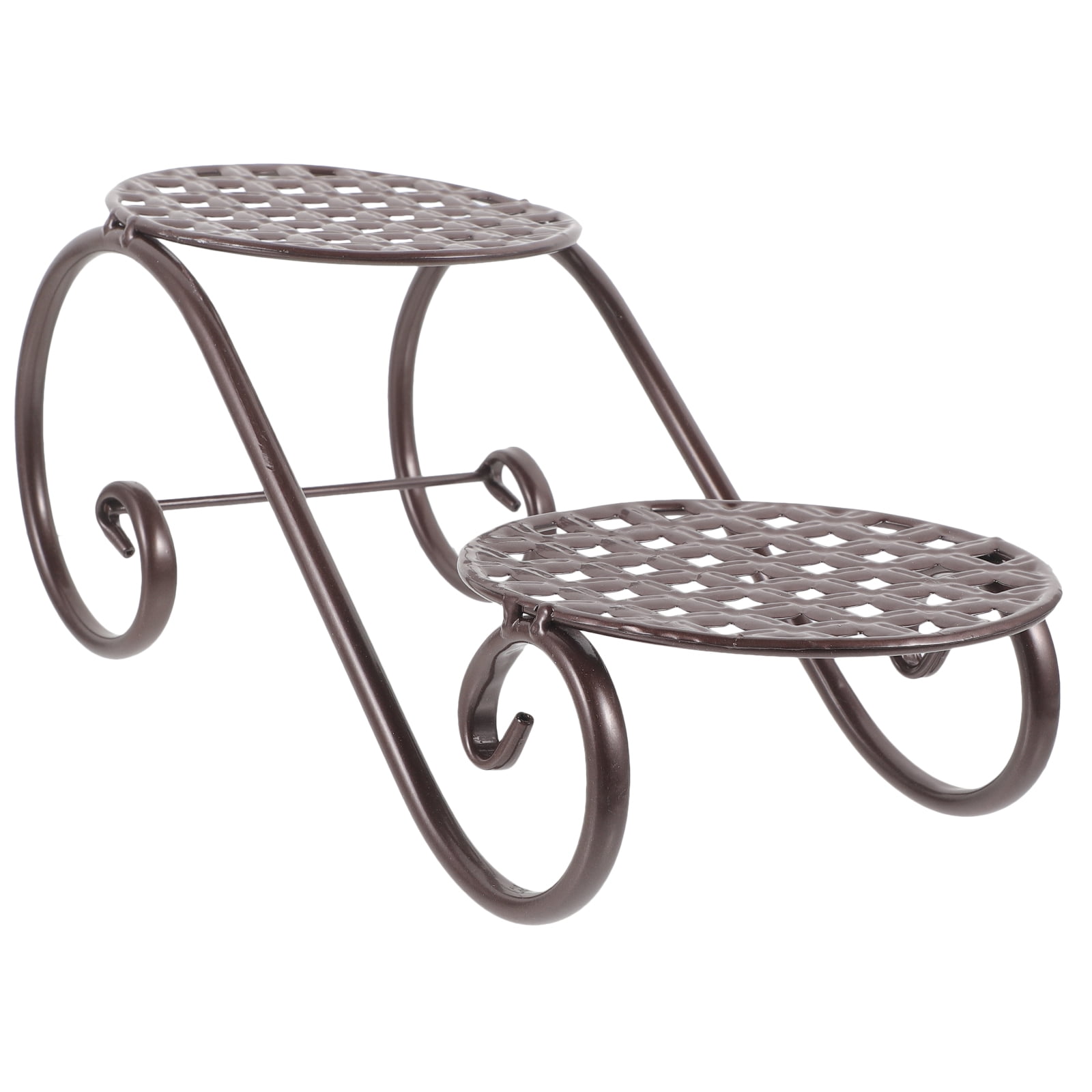 unbranded Multi-layer Wrought Iron Flower Stand Party Supplies Human ...