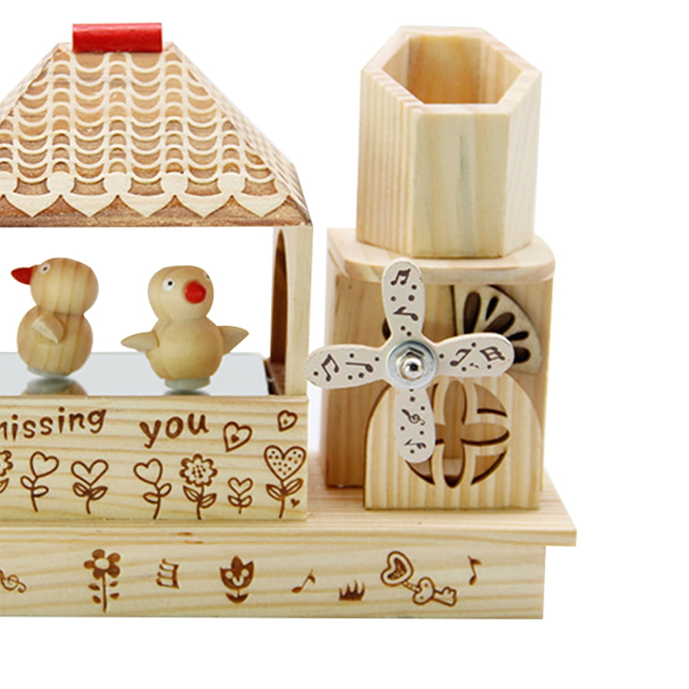 unbranded Music Box Mechanism Boxes Musical Non-battery Windmill ...