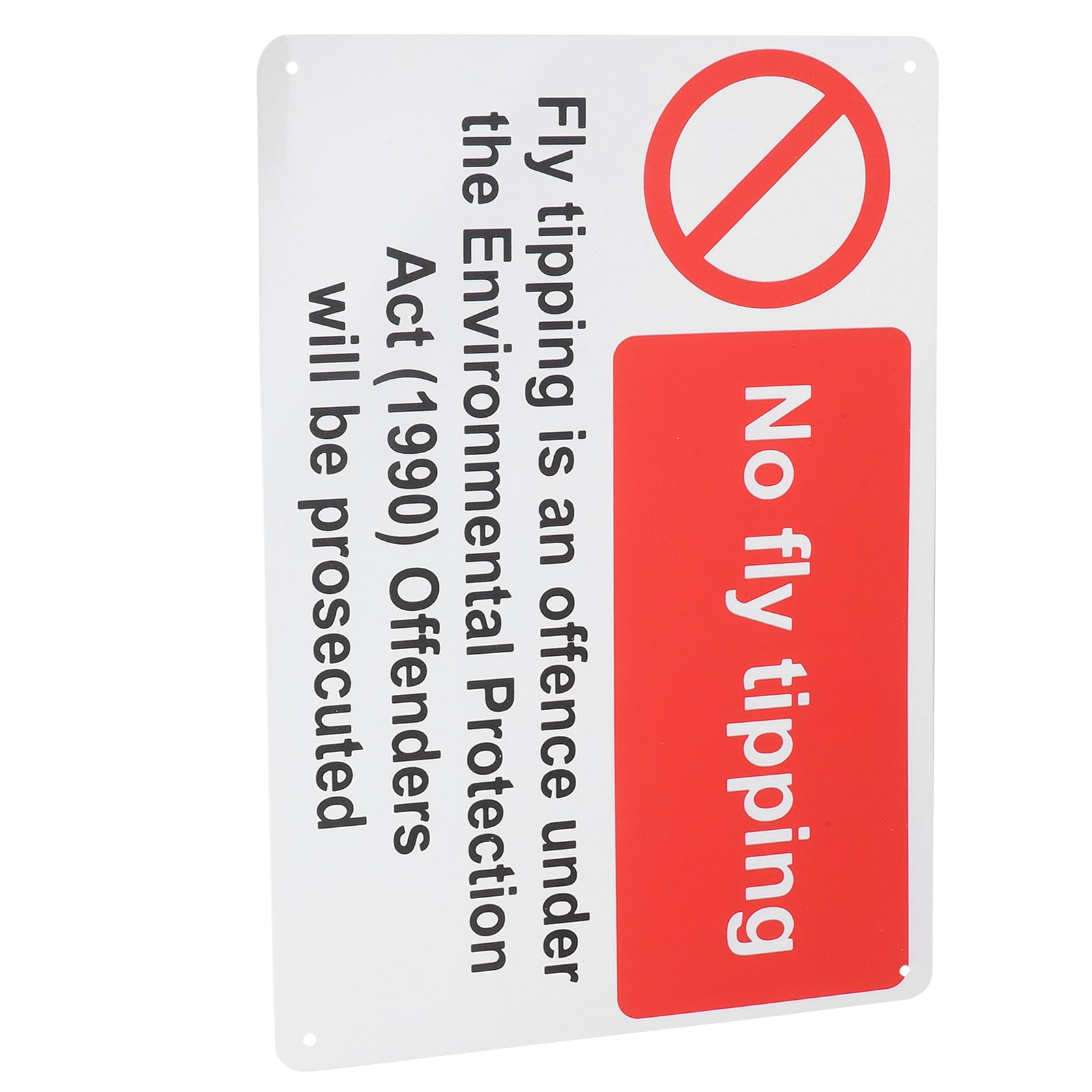 unbranded No Dumping Sign Fire Extinguisher Rack Empty Spools Outdoors ...