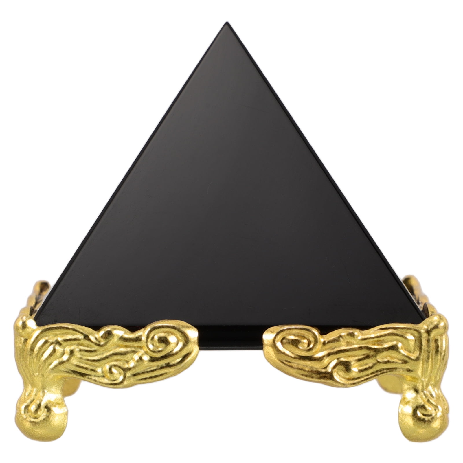 unbranded Obsidian Pyramid Desk Ornament Crystal Pyramid Paperweight ...