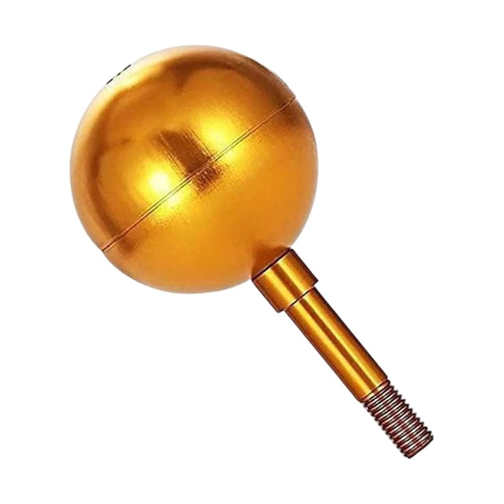 chidgrass Outdoor Flagpole Top Gold Ball Aluminum Alloy Flagpole Ball ...
