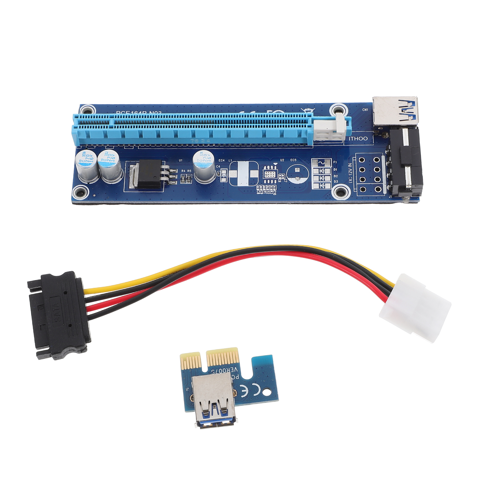 unbranded PCI-E Riser Riser Card Multiple Graphics Cards 12.2X4.5X1.5CM ...