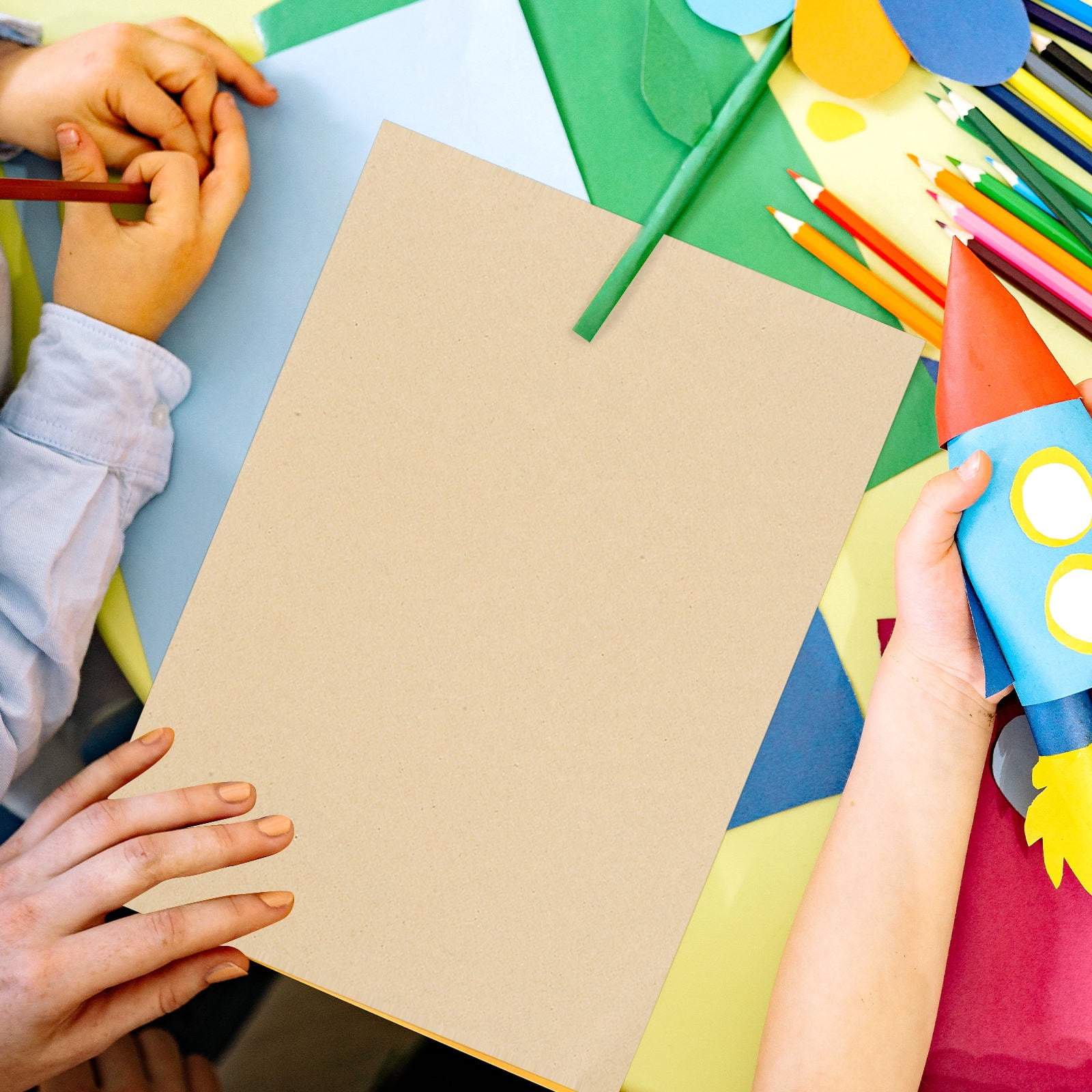 unbranded Paperboard 100 Sheets Per Pack Khaki Handmade Paper For Book ...