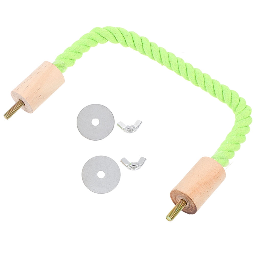 unbranded Parrot Cotton Rope Standing Stick Bird Toys Cage Chinchilla ...