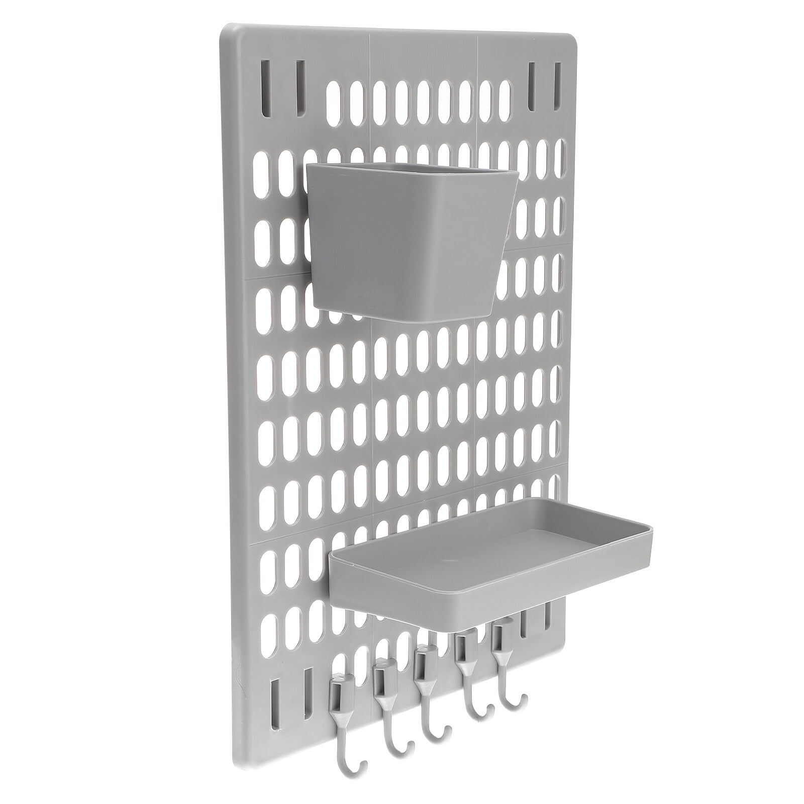 unbranded Peg Boards for Walls Craft Room Pegboard Organizer Garage Office Grey - Walmart.com