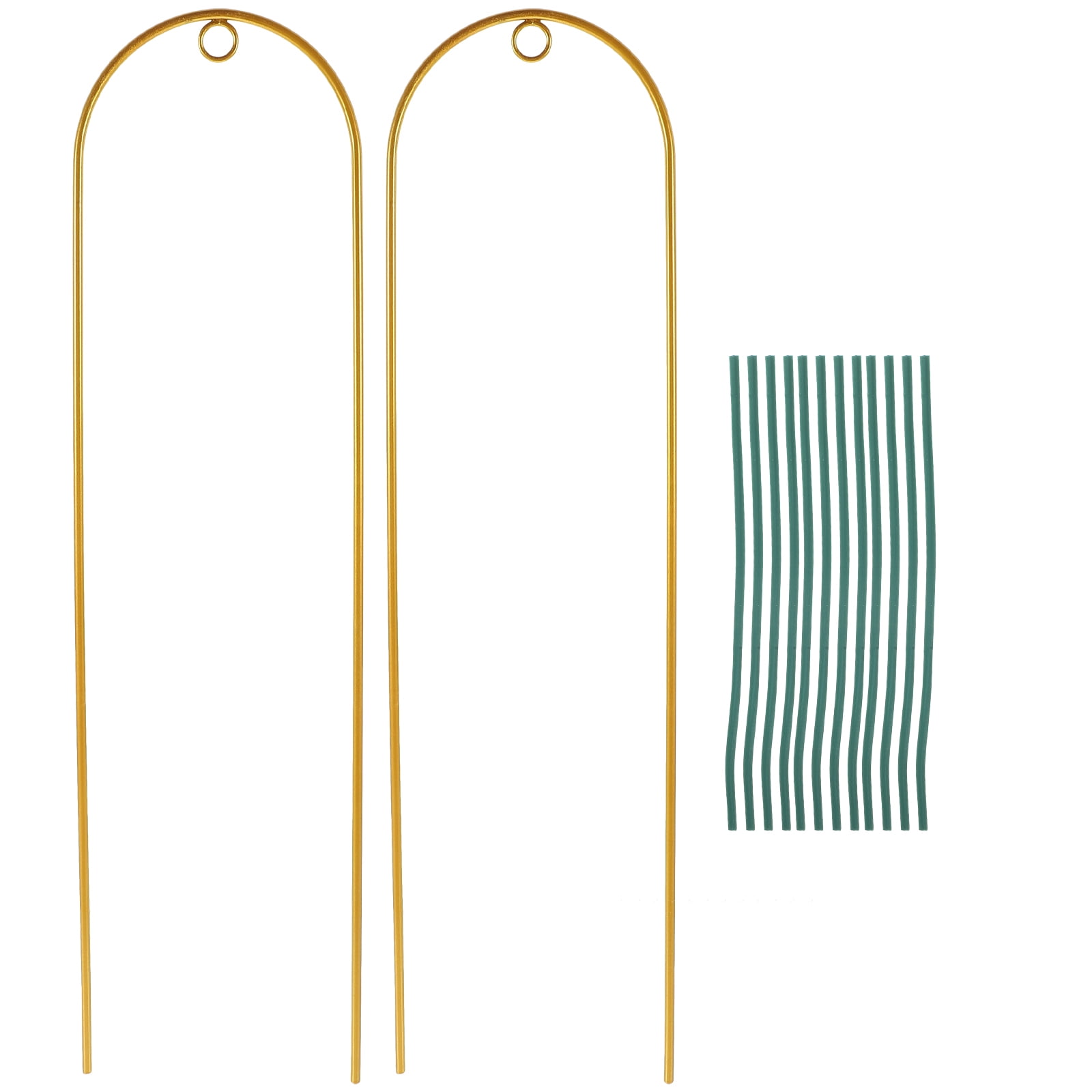 Golden Metal Plant Trellis for Flower Pot with Vine Support Perfect ...