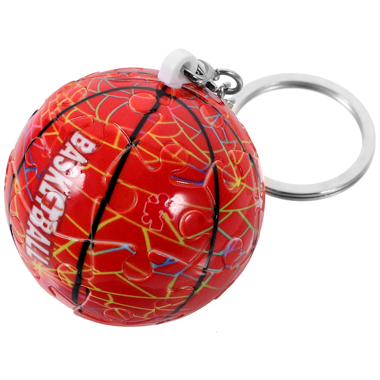 OUNONA Multi-Color Plastic Basketball Keychain for Decoration and Skill ...