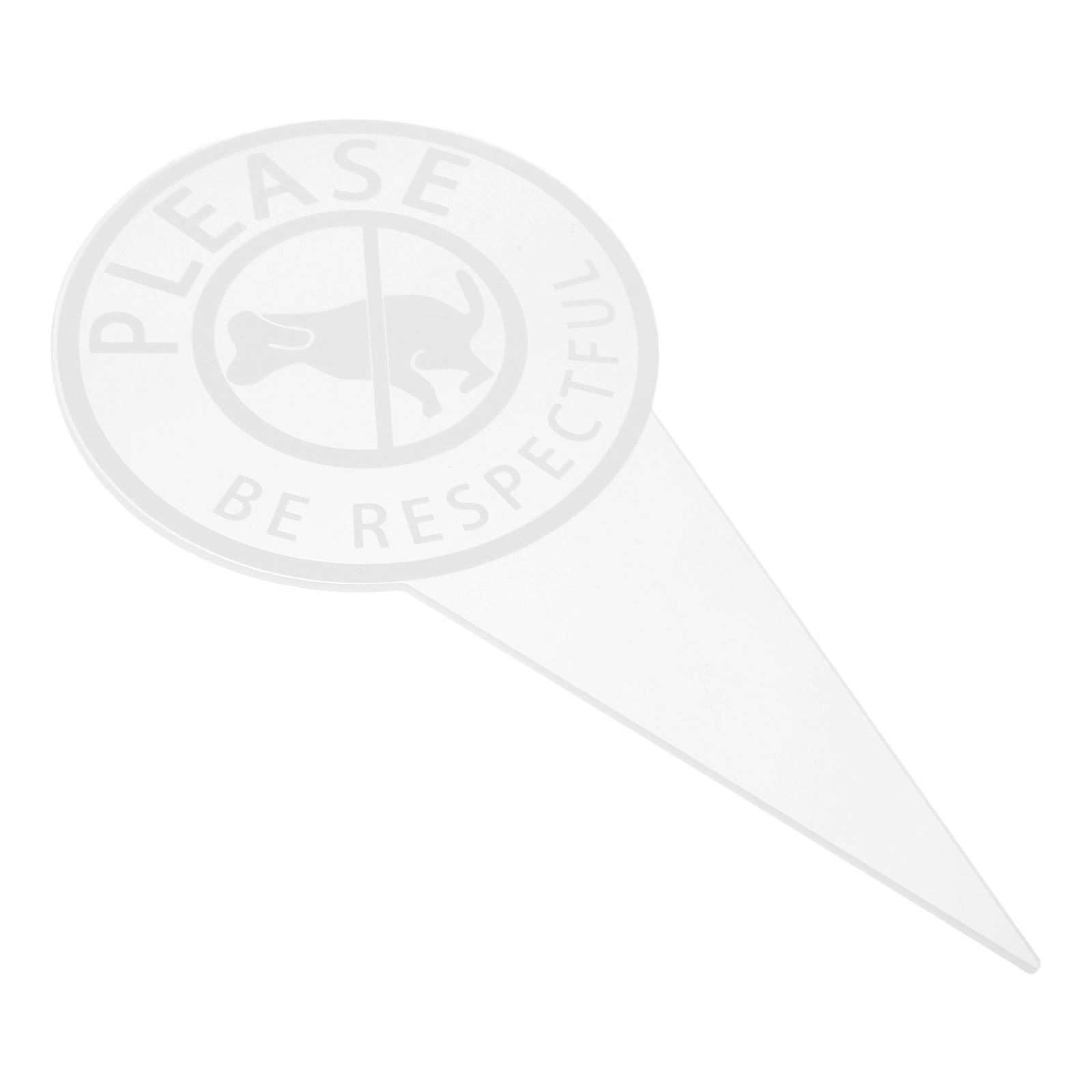 unbranded Please Be Respectful Dog Sign Earth No Defecation - Walmart.com