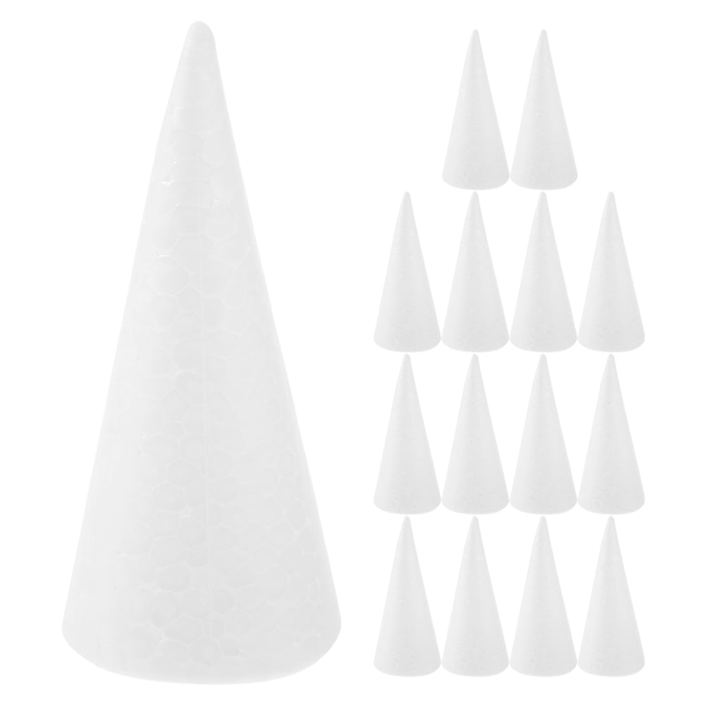 unbranded Polystyrene Tree Cone 20Pcs Foam Cone for Decorative Purposes ...