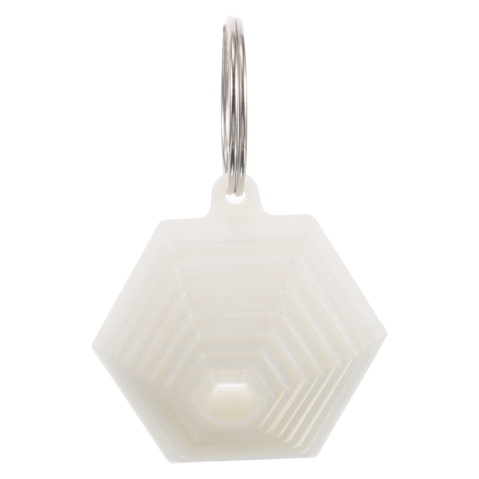 Delicate Keyring Open Jump Ring Hexagonal Keychain Craft Keychain ...