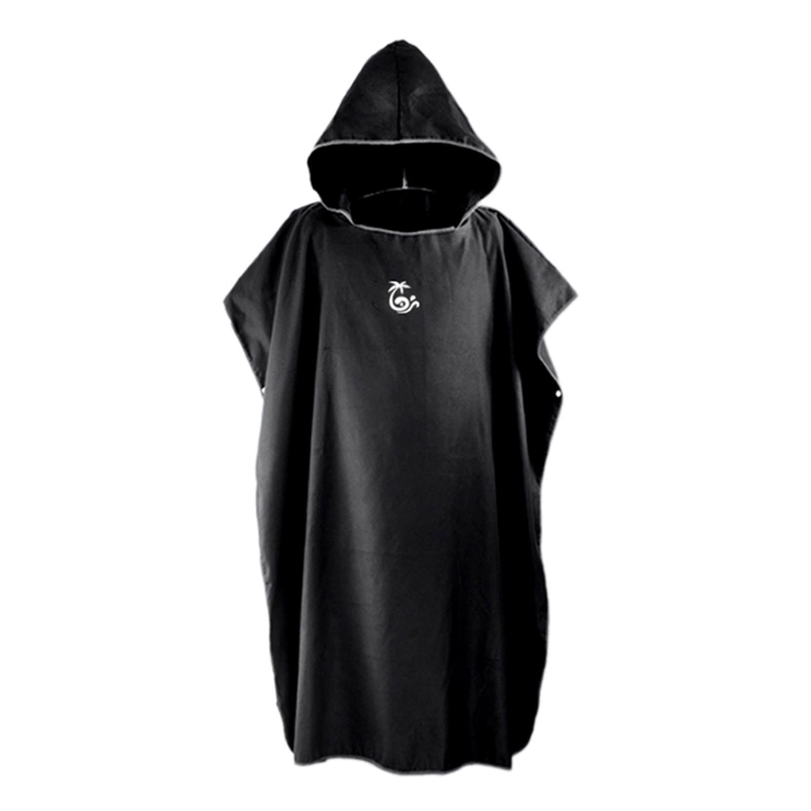 chidgrass Quick-Drying Microfiber Surf Poncho Changing Robe Wetsuit ...