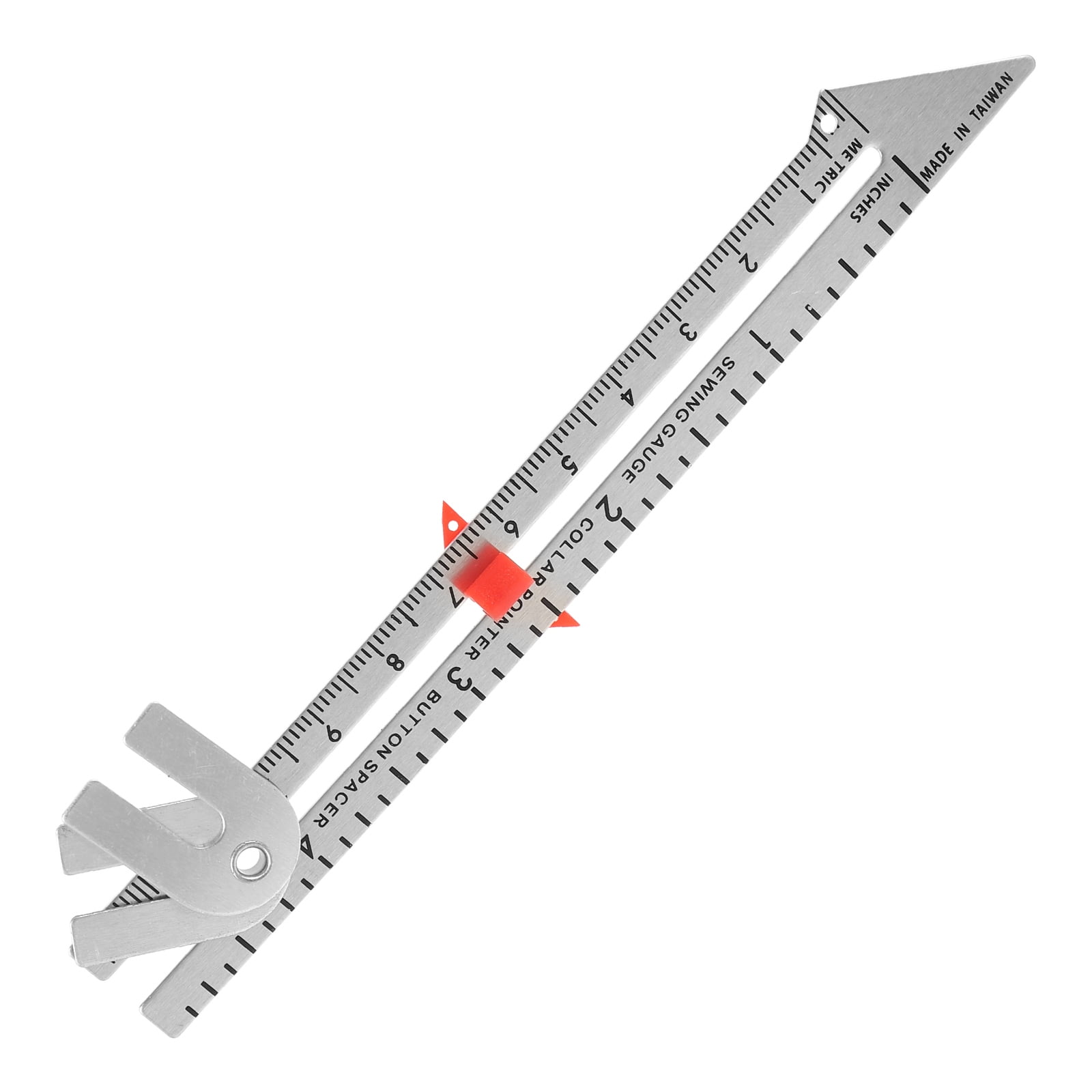 unbranded Quilting Ruler Measurement Sewing Ruler Button Sliding Gauge ...