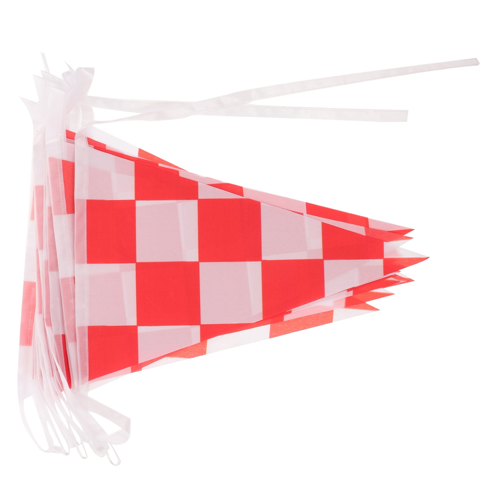unbranded Racing Flag Mini Checkered Flags Sticks Triangular - Walmart.com