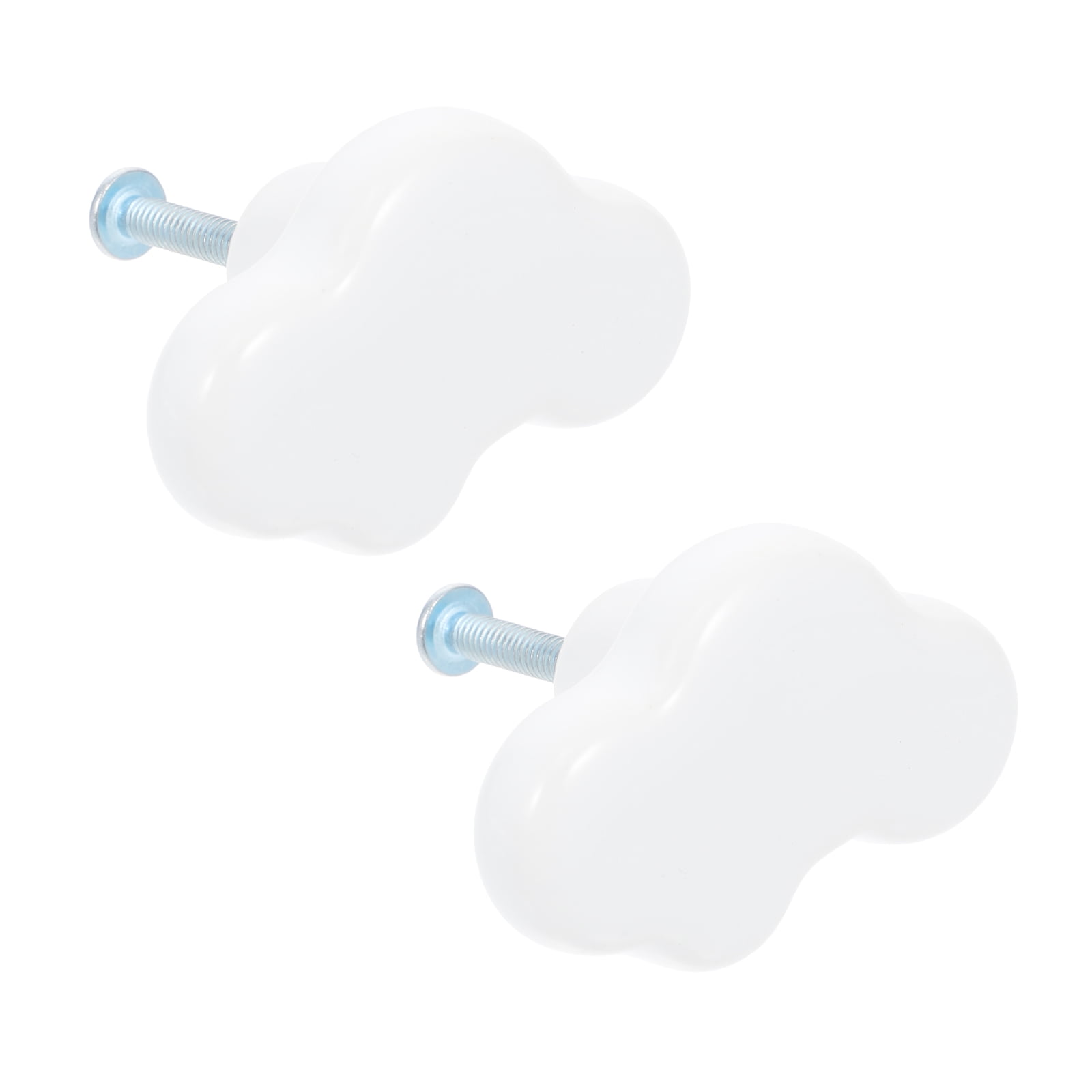 Masteelf Cartoon Cloud Handle Ceramic and Alloy Cabinet Knob White ...