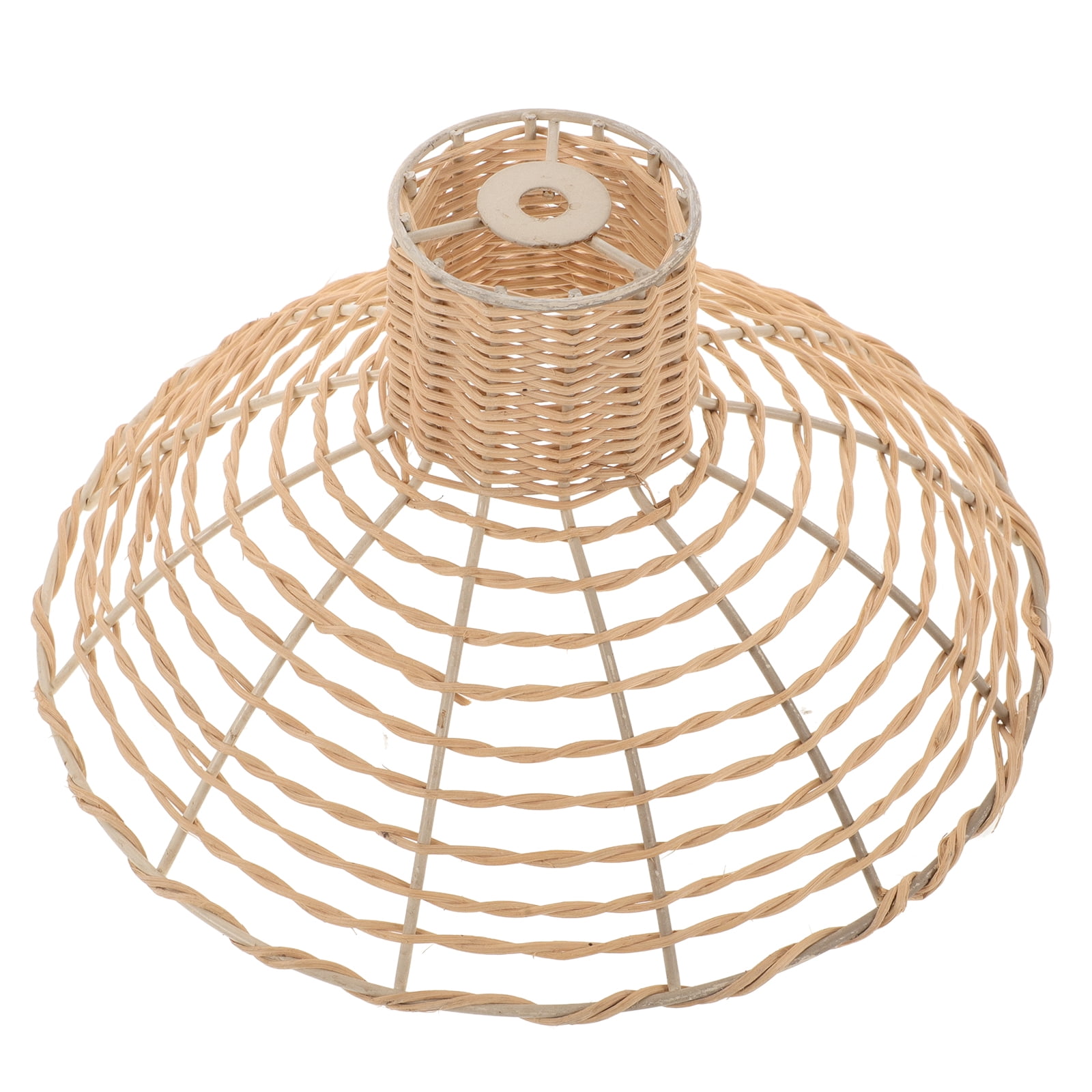unbranded Rattan Woven Lamp Shade Vintage Bell Design Boho Table Lamp ...