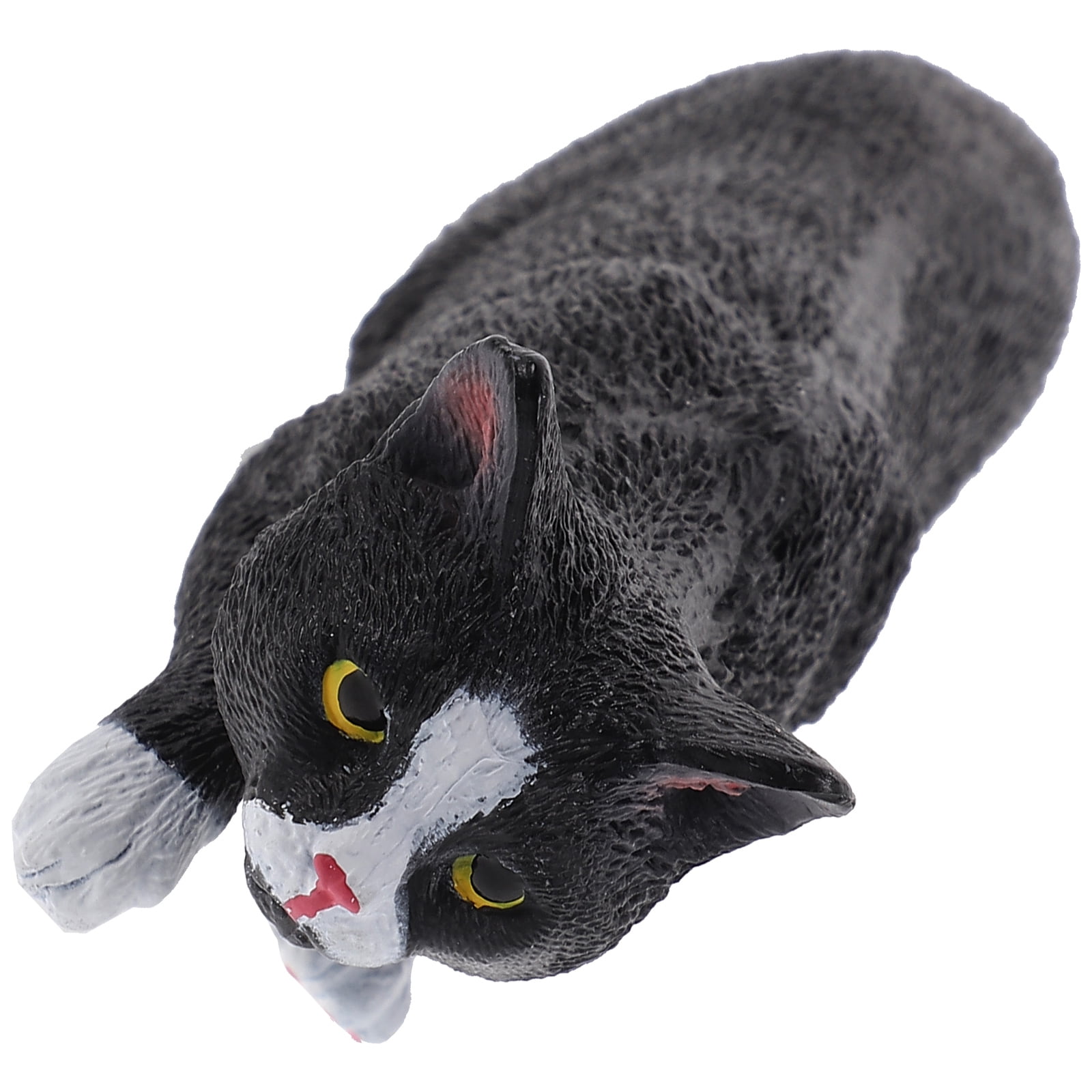 unbranded Realistic Cat Figurines Cat Ornament Decorative Cat Statue ...