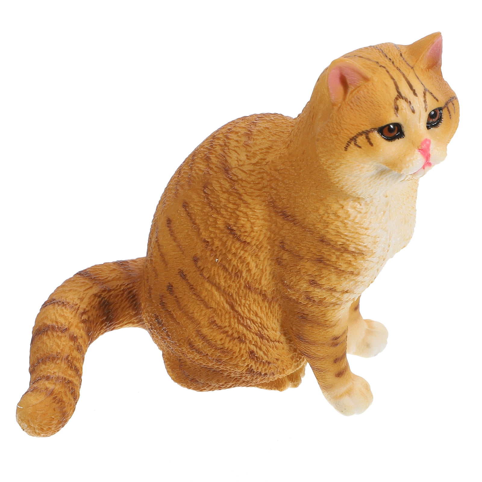 unbranded Realistic Simulation Cat Figurine Plastic Simulated Animal ...
