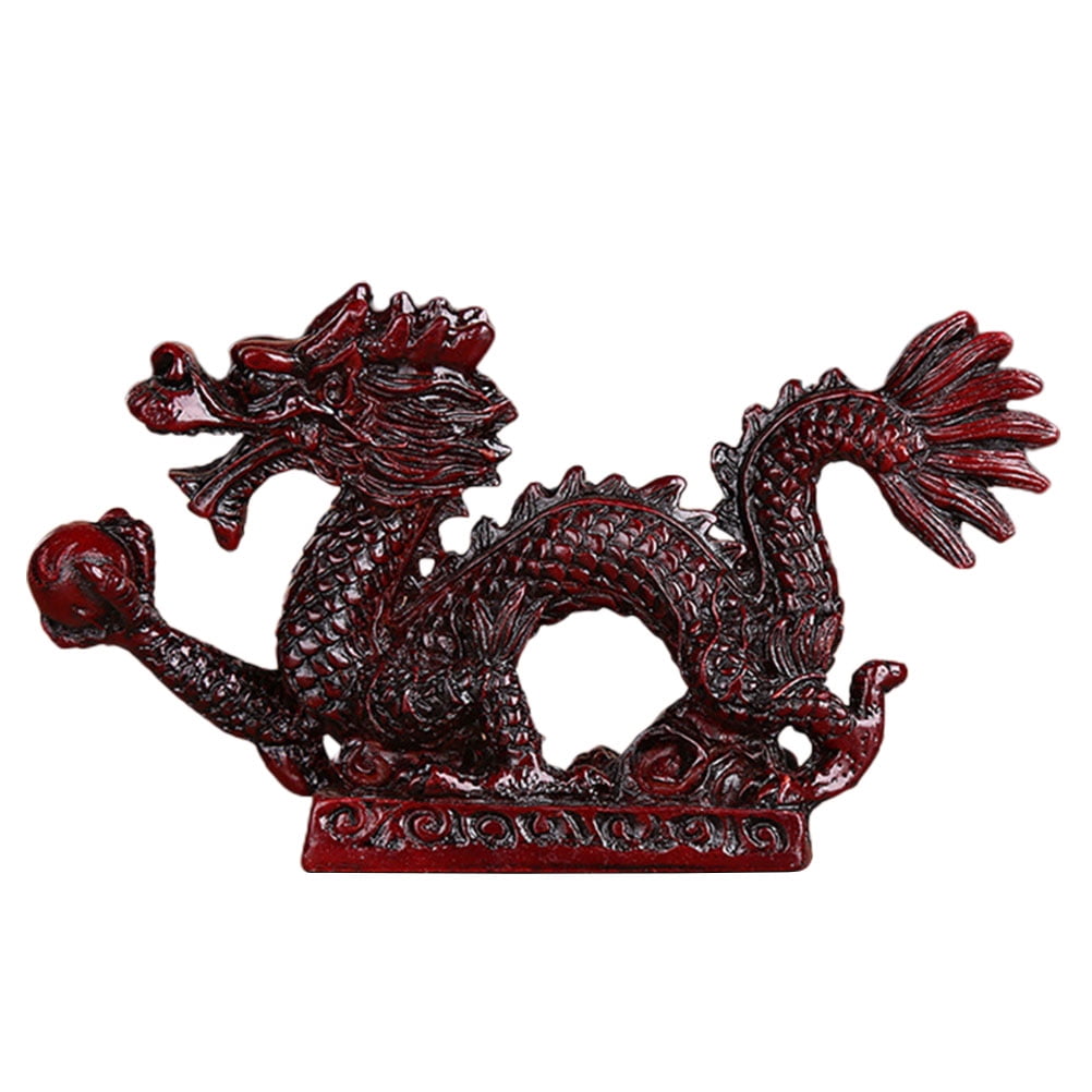 unbranded Resin Dragon Statue Desktop Resin Dragon Figurine Chinese ...