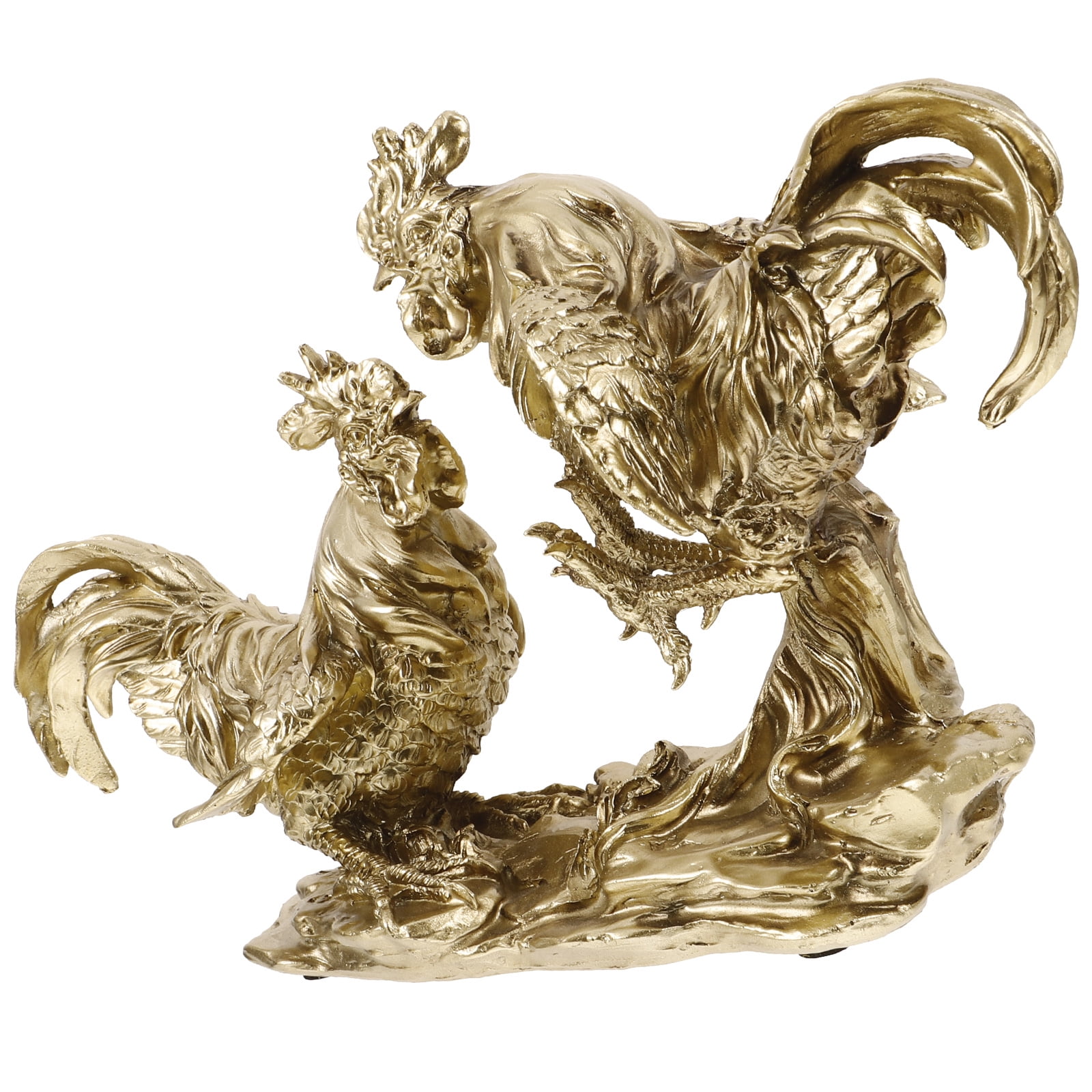 unbranded Resin Rooster Statue Rooster Model Sculpture Simulated ...