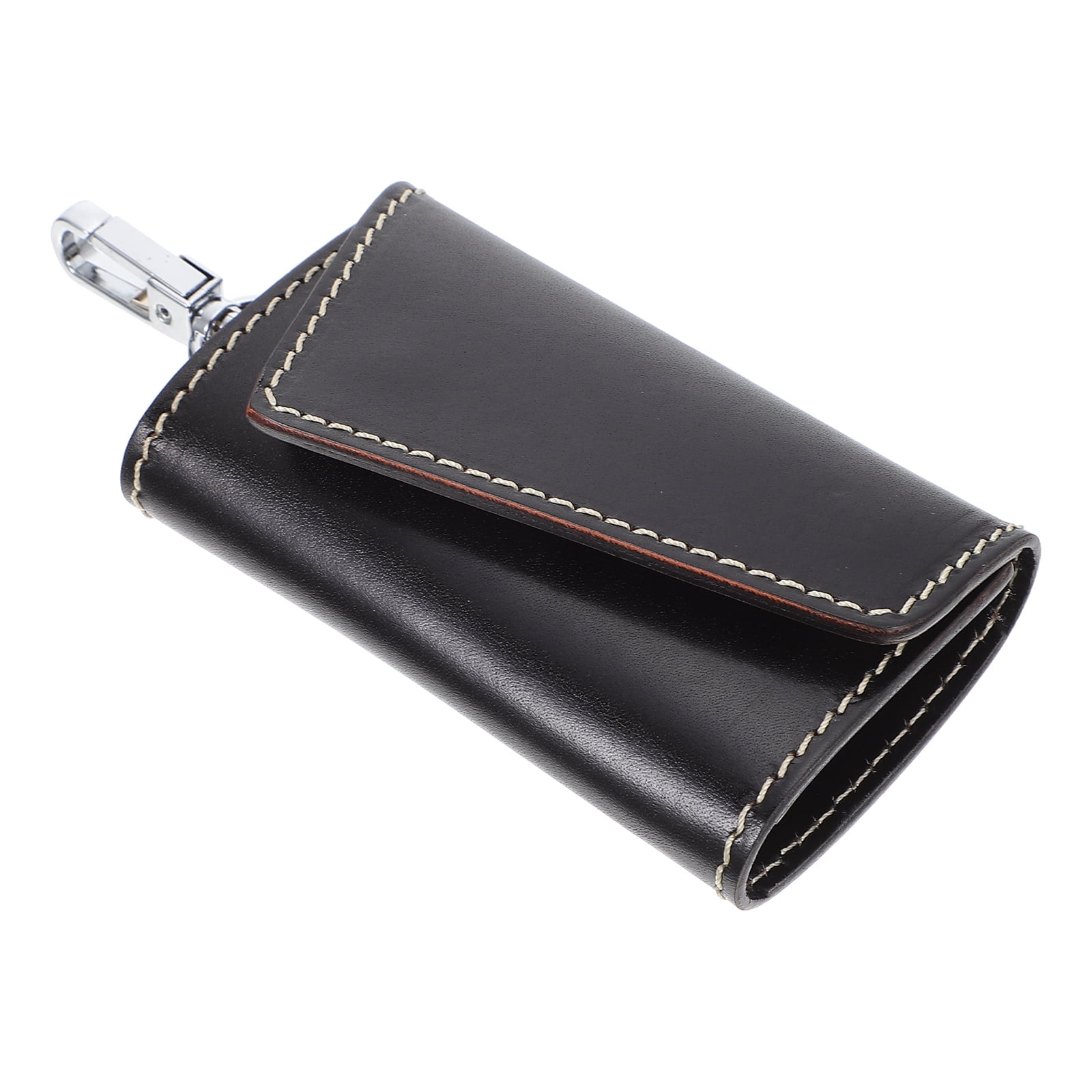 KALLORY Leather Key Fob Pouch for Preventing Scratches 1Pcs 4.1X2.6X0 ...