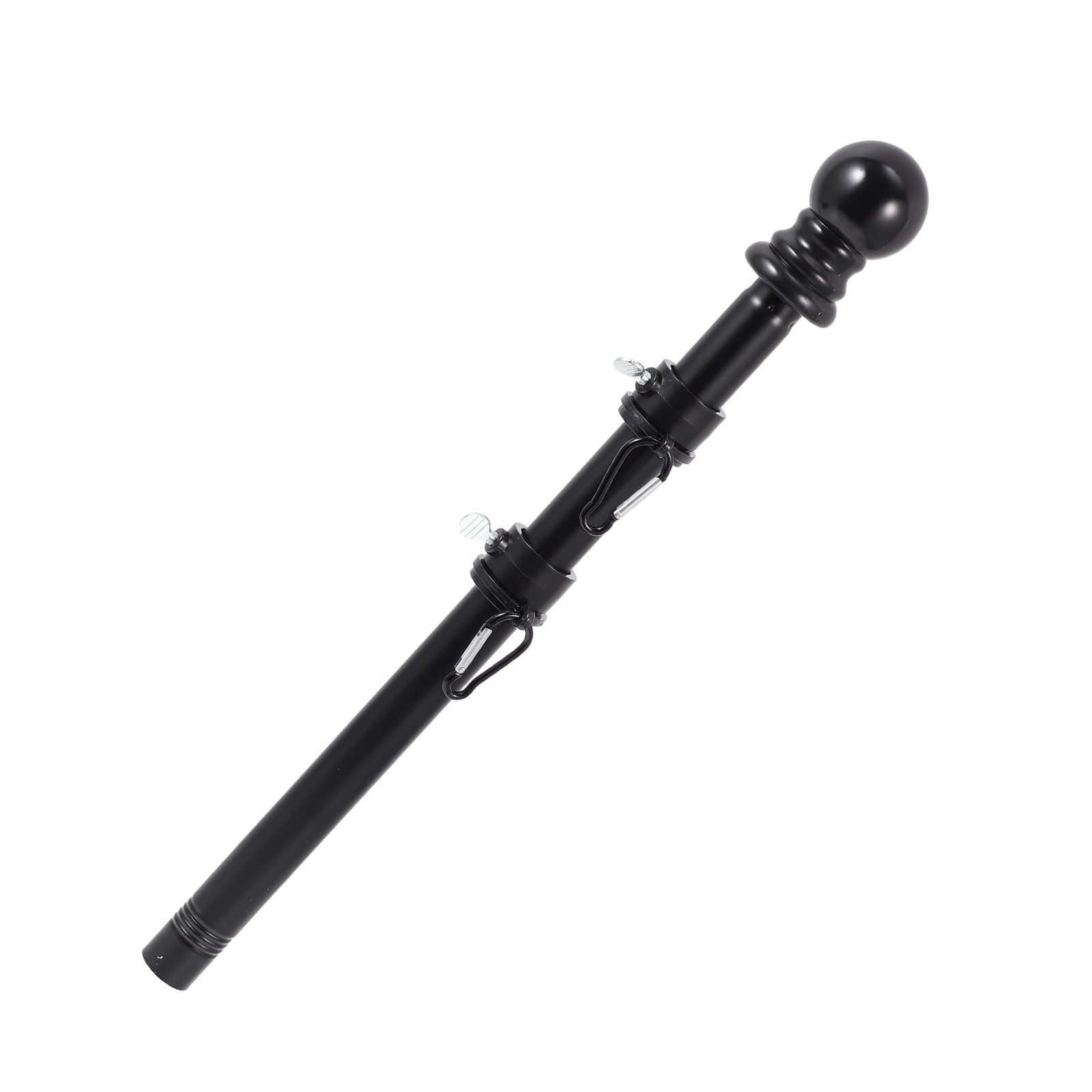 unbranded Rotating Flagpole Assembly Holder Poles Brackets Banner Black ...