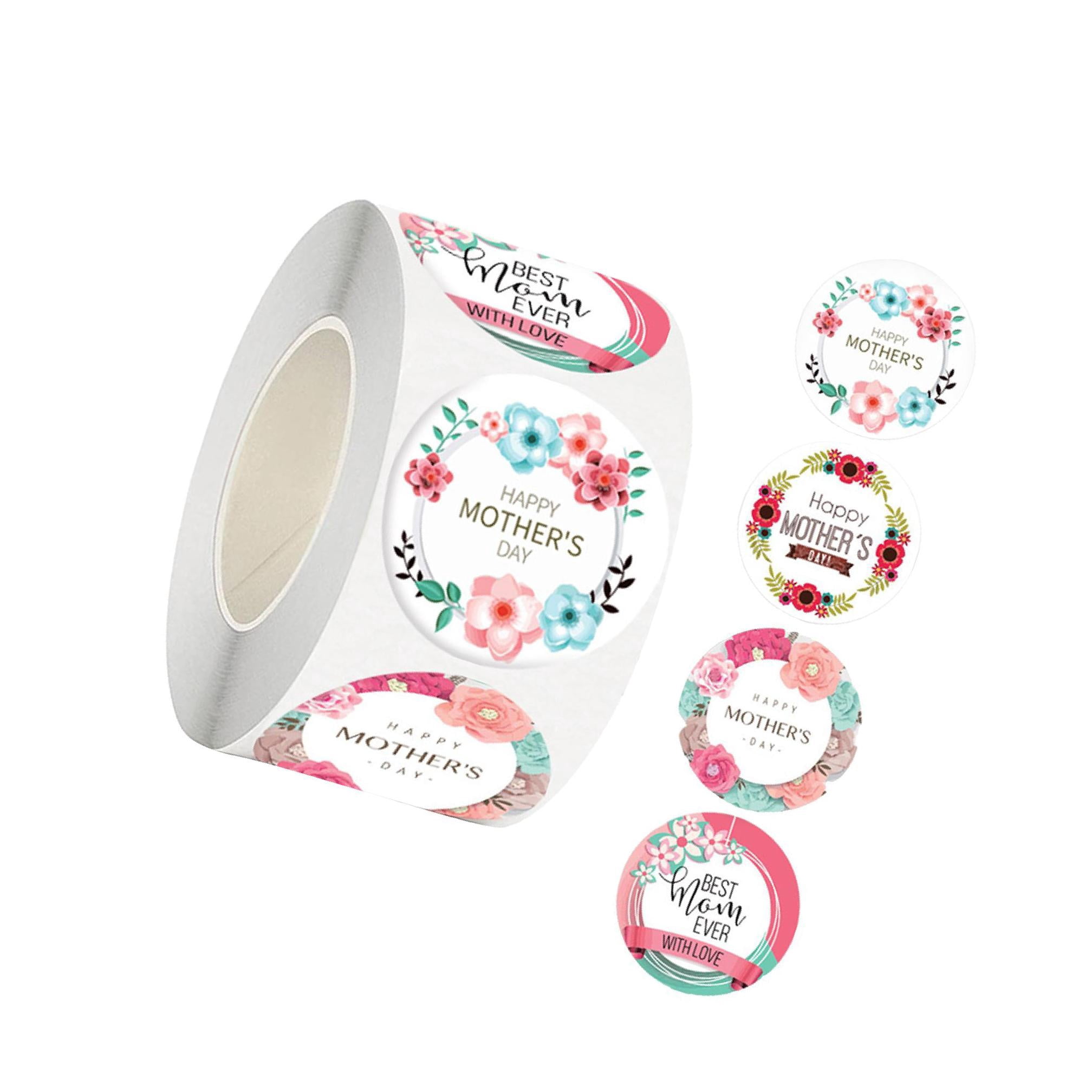 chidgrass Round Dia 8cm Mother s Day Stickers for Envelope Seals Party ...