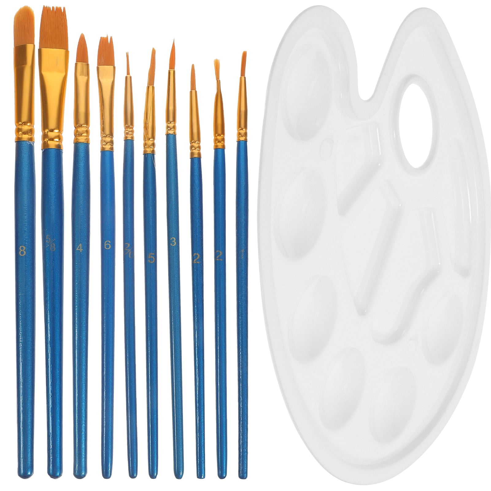 unbranded Round Paint Brush Painting Blue Set Multi-function Child ...