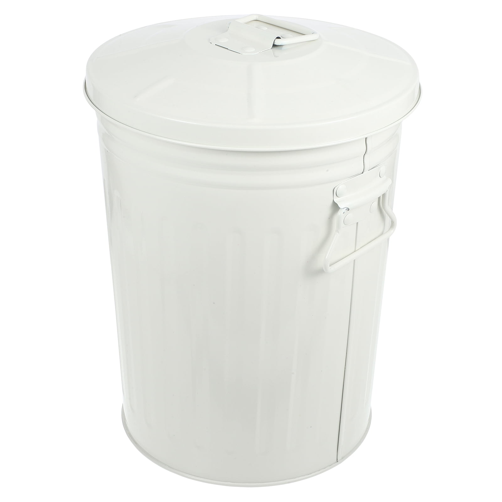 unbranded Round Trash Can with Lid Garbage Can Outdoor Office Kitchen ...