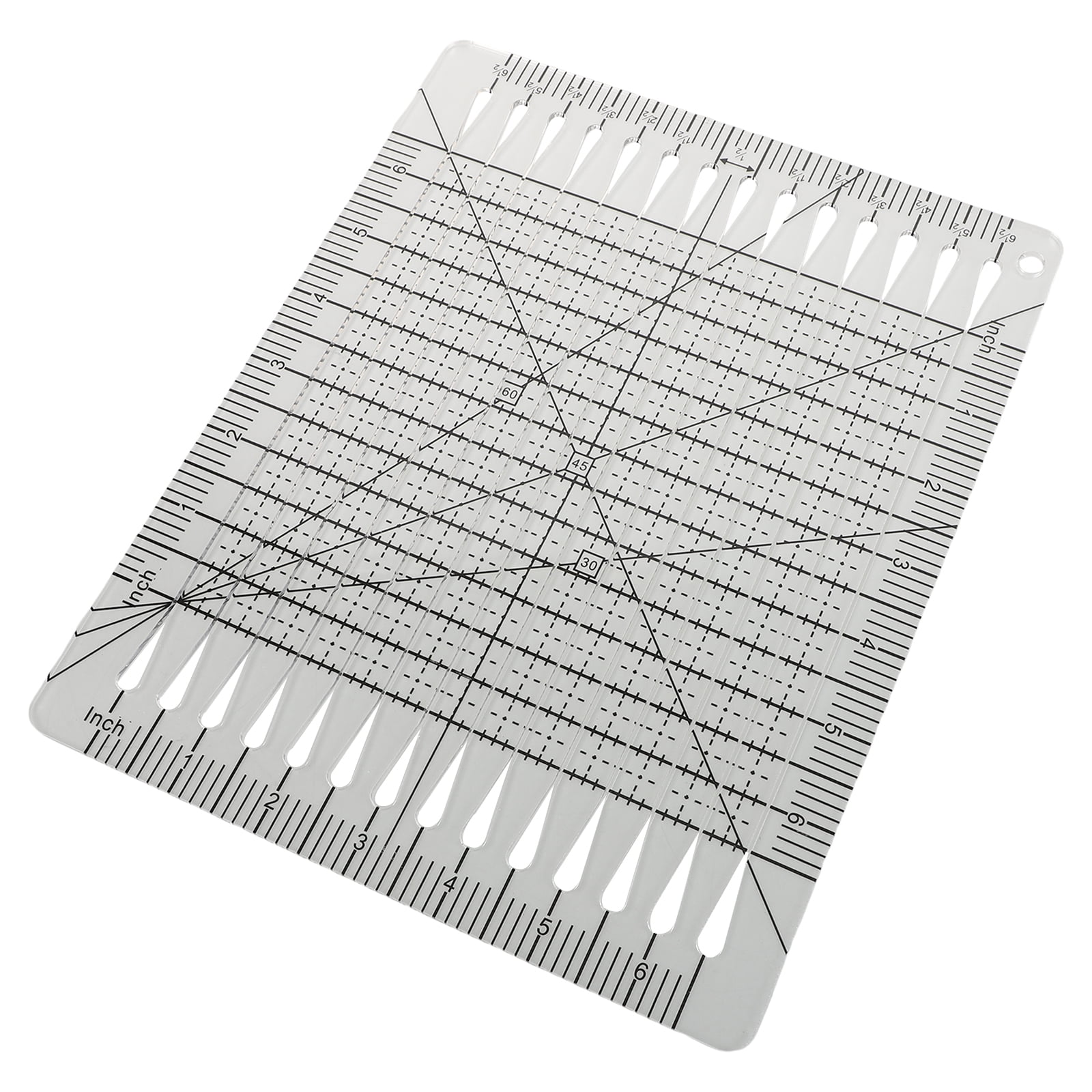 unbranded Ruler for Cutting Fabric Slotted Quilting DIY Knitted Doll ...