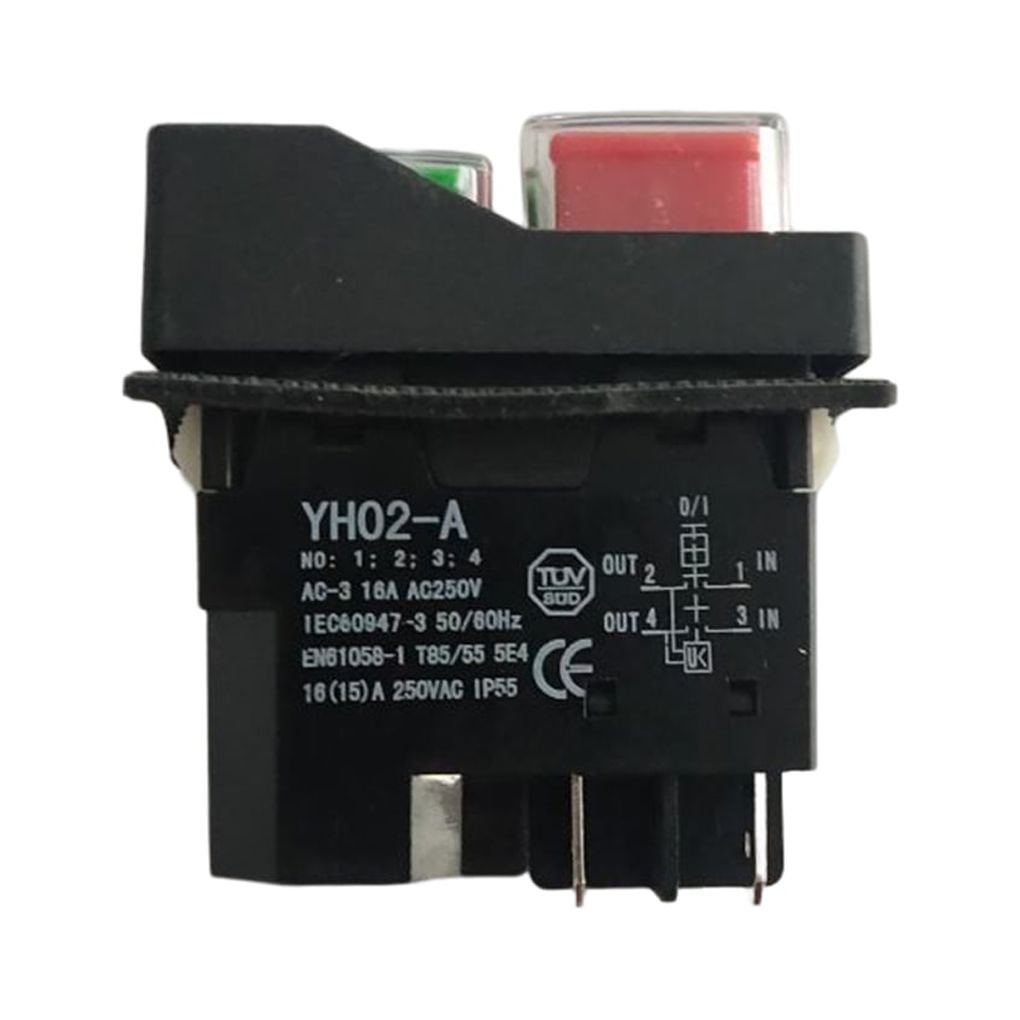 chidgrass Safety On/Off Switch Push Button Lightweight Electromagnetic ...