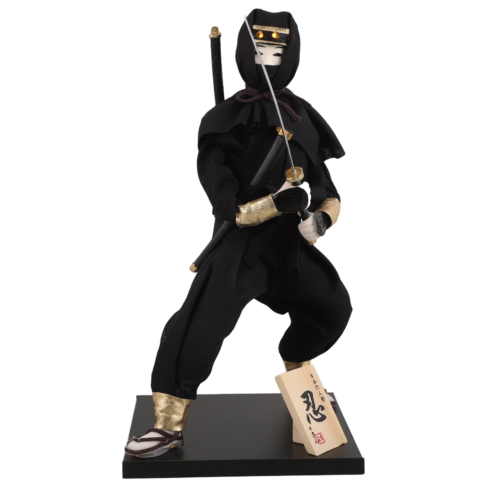 unbranded Samurai Figure Statue Japanese Ninja Doll Warrior Decor ...