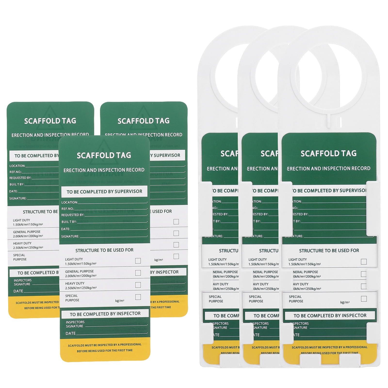 unbranded Scaffold Tag Holder Ladder Safety Poster Bracket Labels Water ...