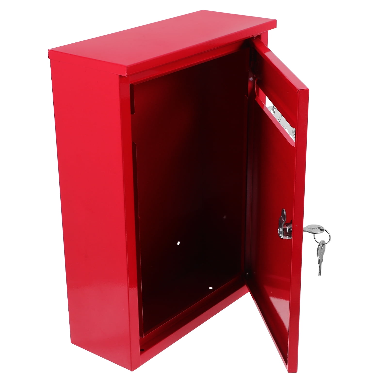 SEWCHICS Lock Box With Slot Suggestion Box Red 1Pack Lockable Public ...