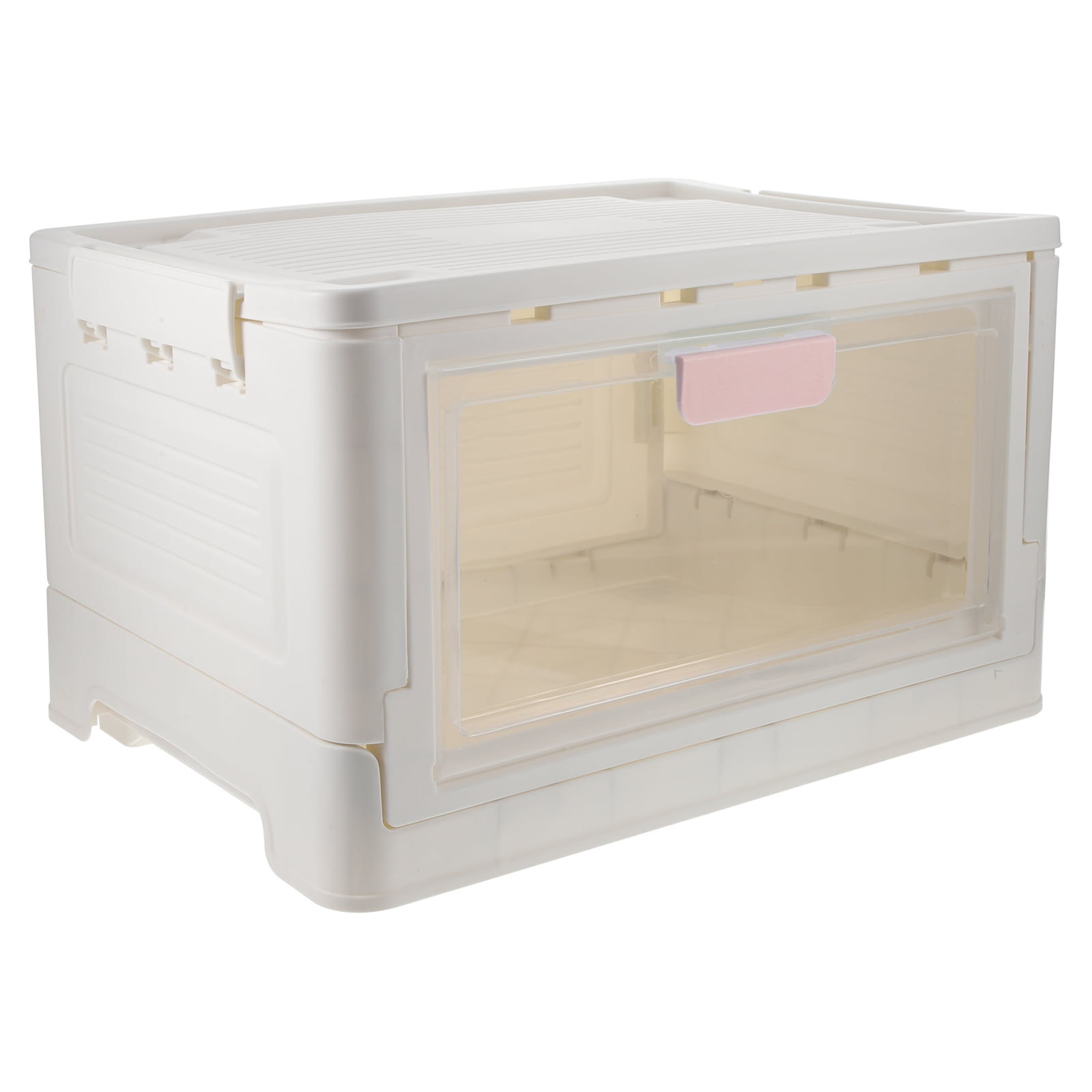 unbranded Shelving Units and Storage Bin Bins with Lids Foldable Pink ...
