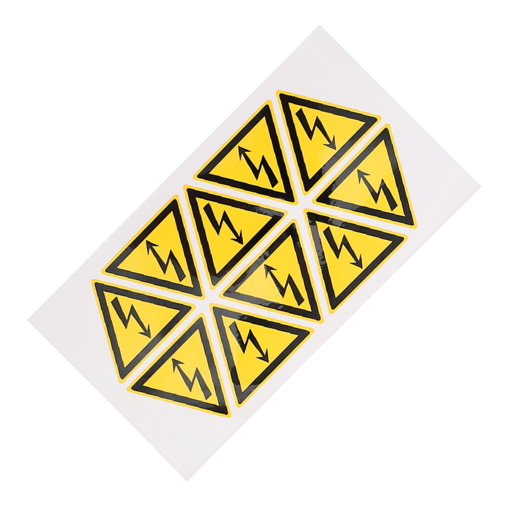 unbranded Shut Electric Shock Warning Sticker Electric Shock Warning ...