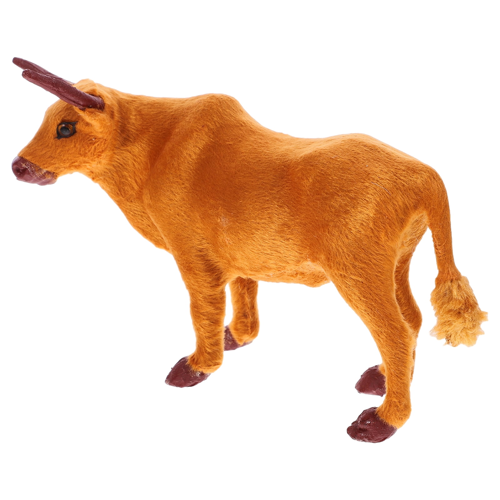 unbranded Simulated Cattle Figurine Garden Cattle Statue Fake Cattle ...