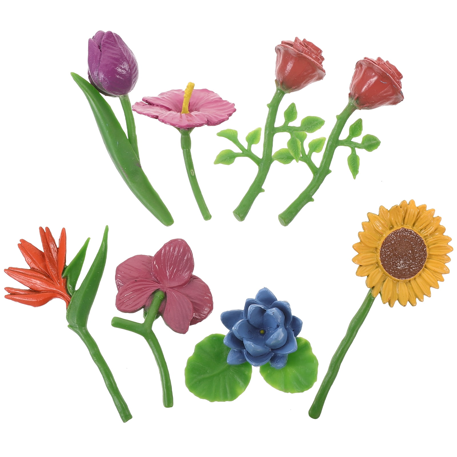 unbranded Simulated Flower Hand Model Set Fake Plants Small Faux ...