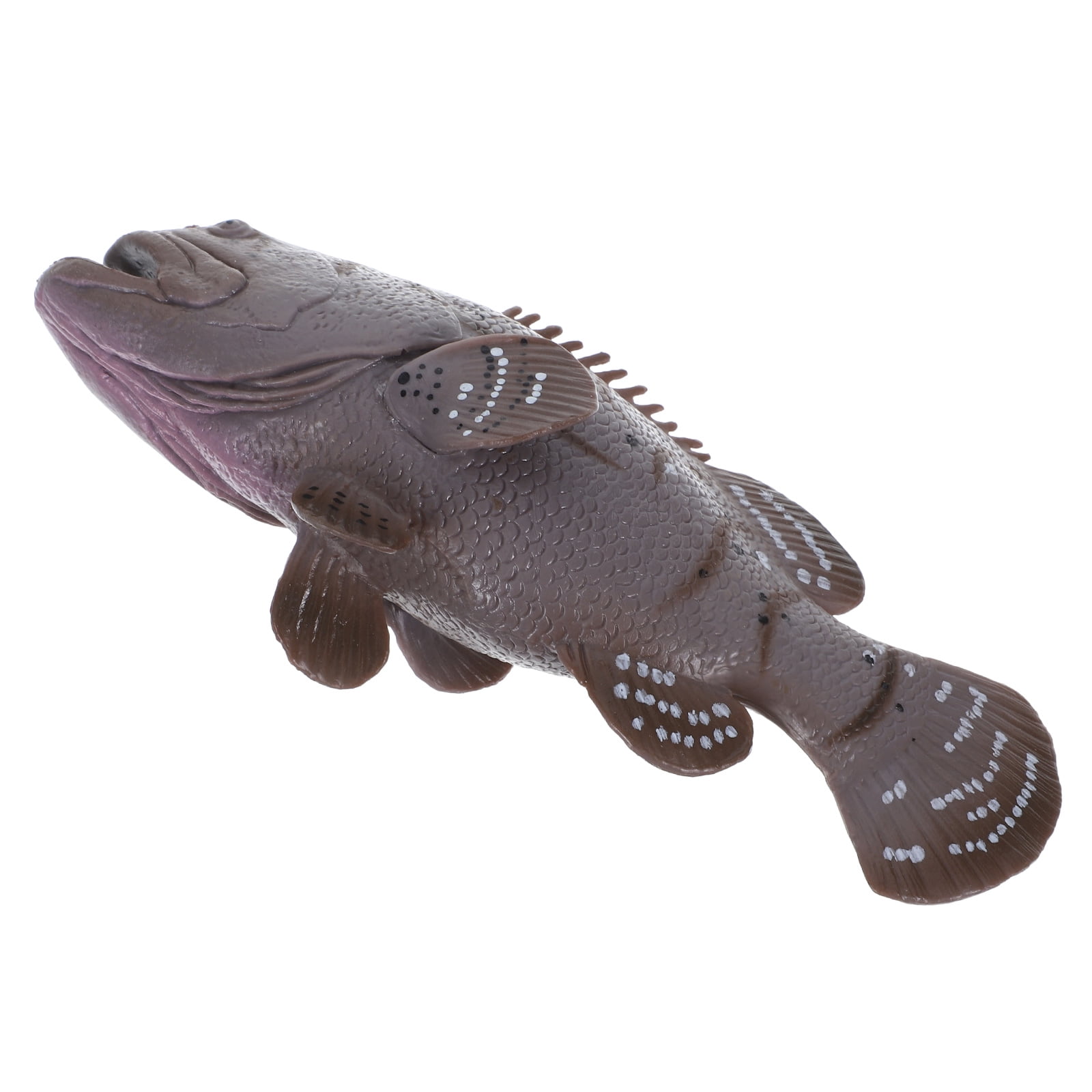 KALLORY Simulated Marine Animal Fish Model Grouper Figurine Plastic ...