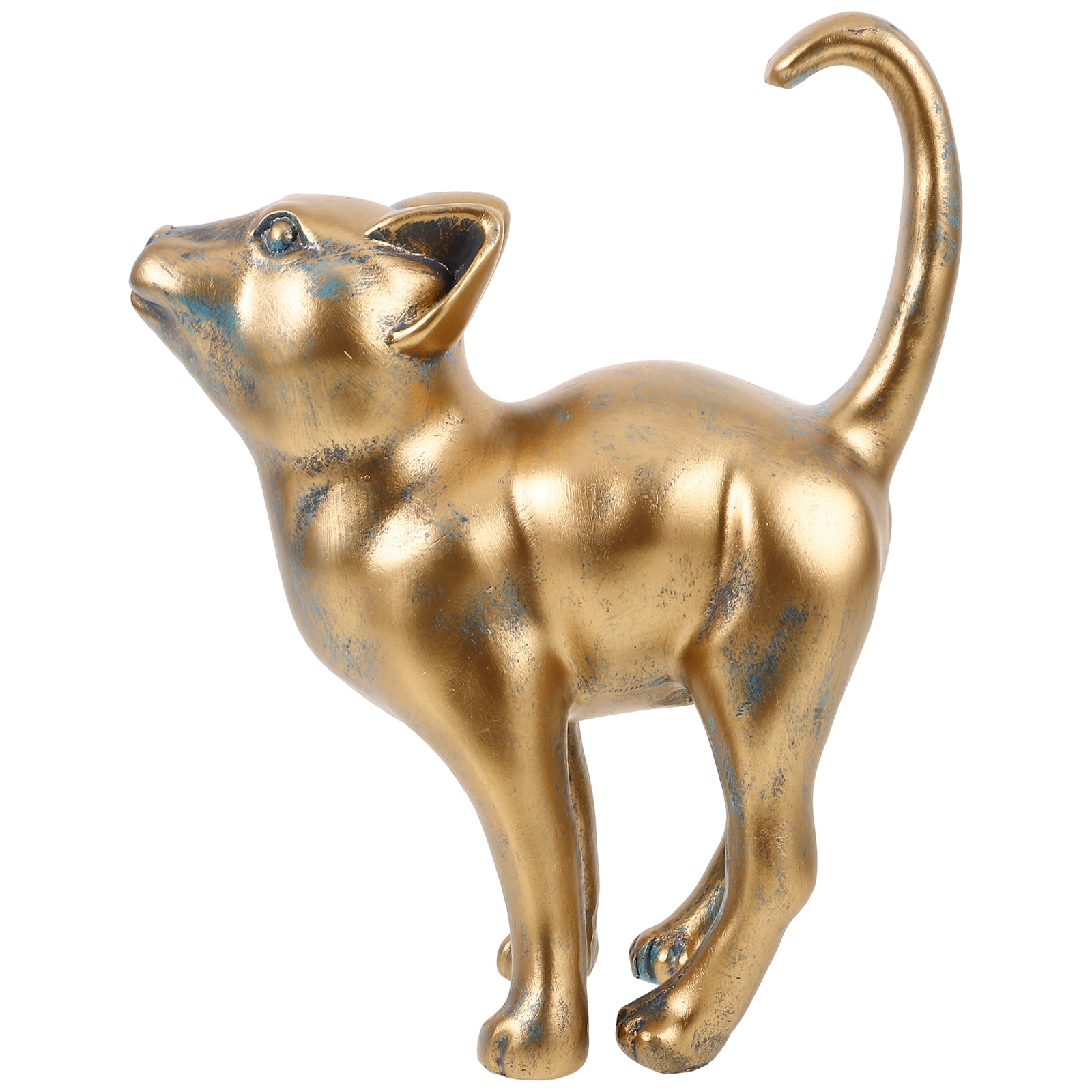 unbranded Small Cat Figurine Resin Cat Statue Decorative Cat Statue Cat ...