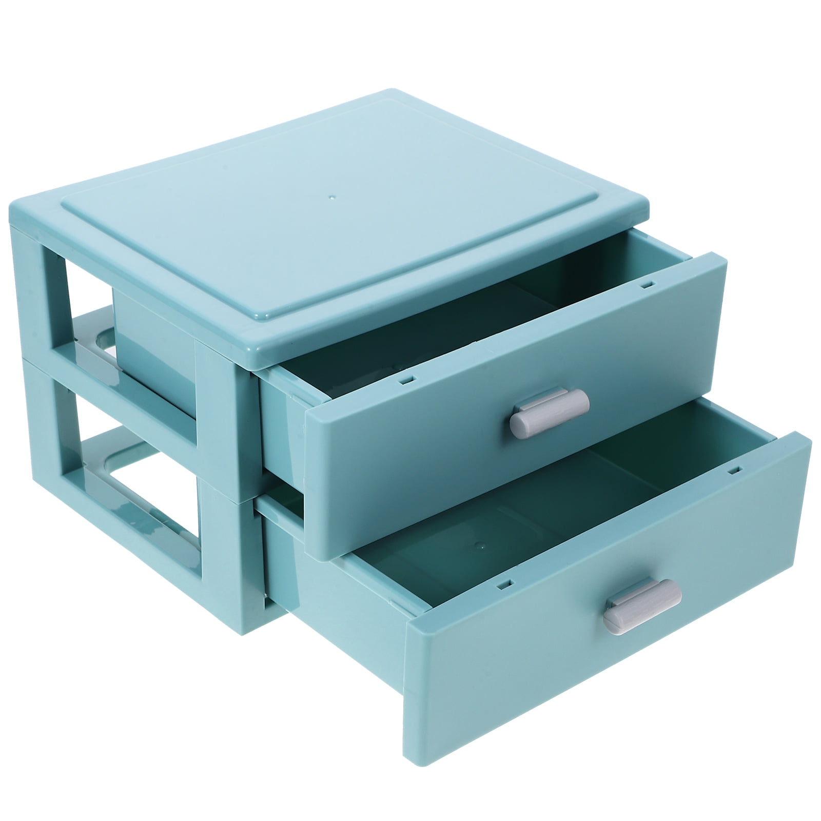 unbranded Small Drawers Desktop Storage Box Plastic Organiser with ...