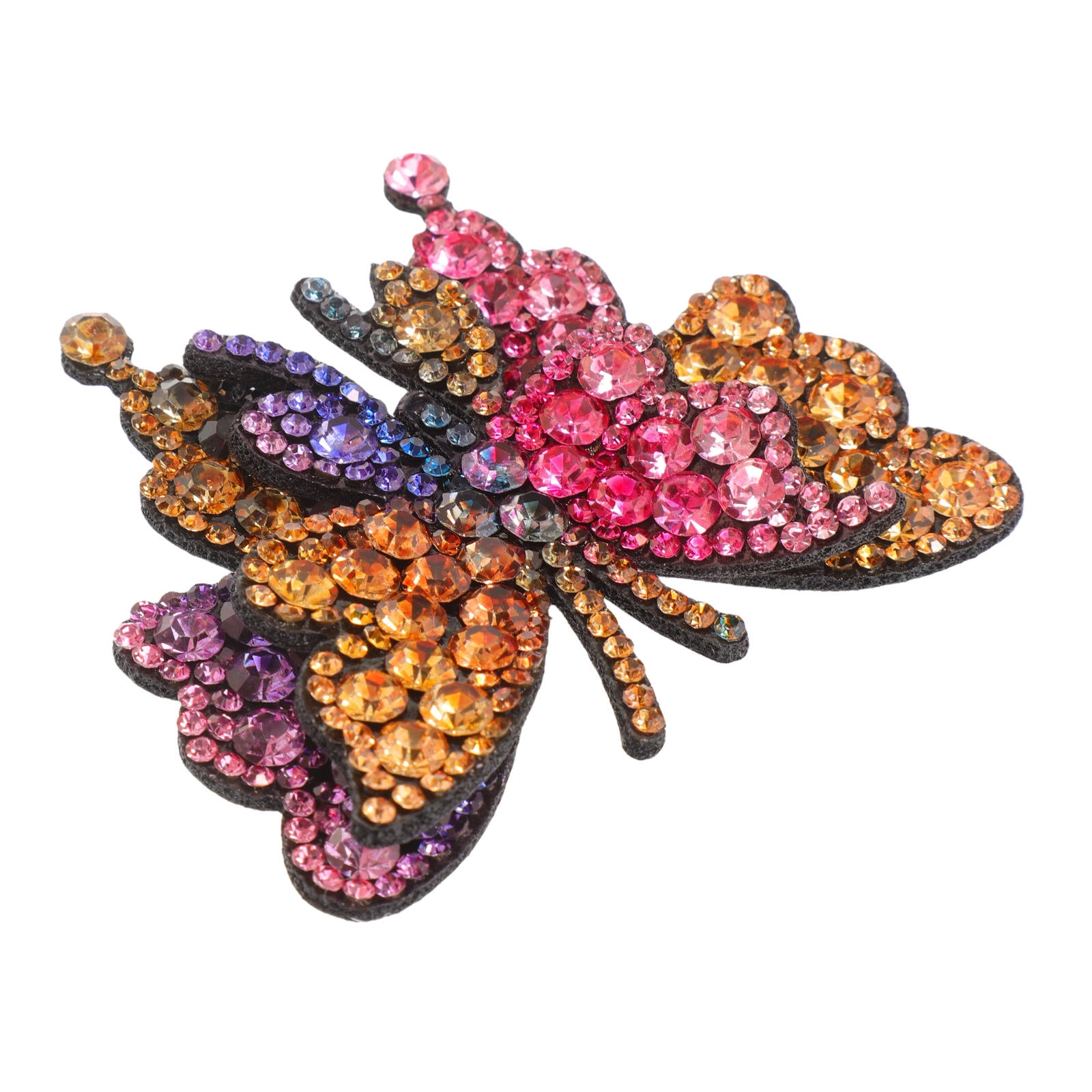 unbranded Sparkling Rhinestone Shoe Clip DIY Bling Butterfly Shoe Charm ...