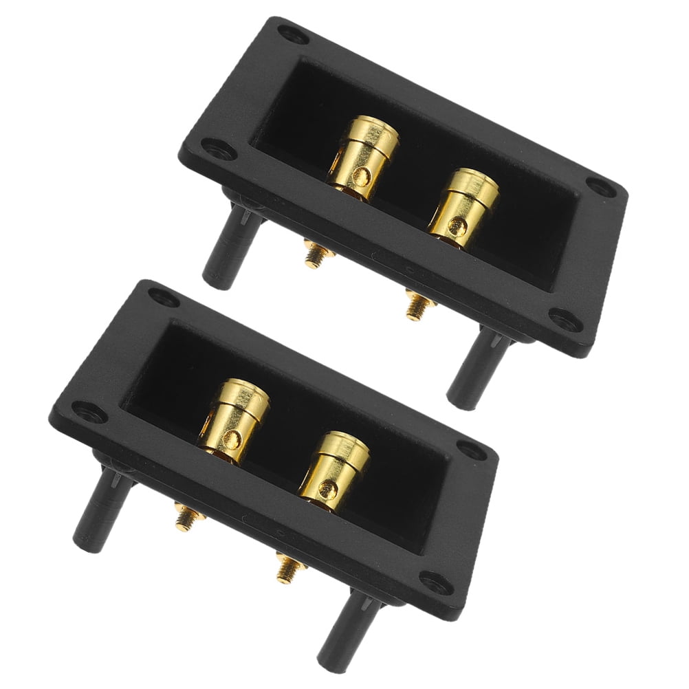 Speaker Terminal Box 2pcs DIY 2 Way Speaker Binding Post Cable ...