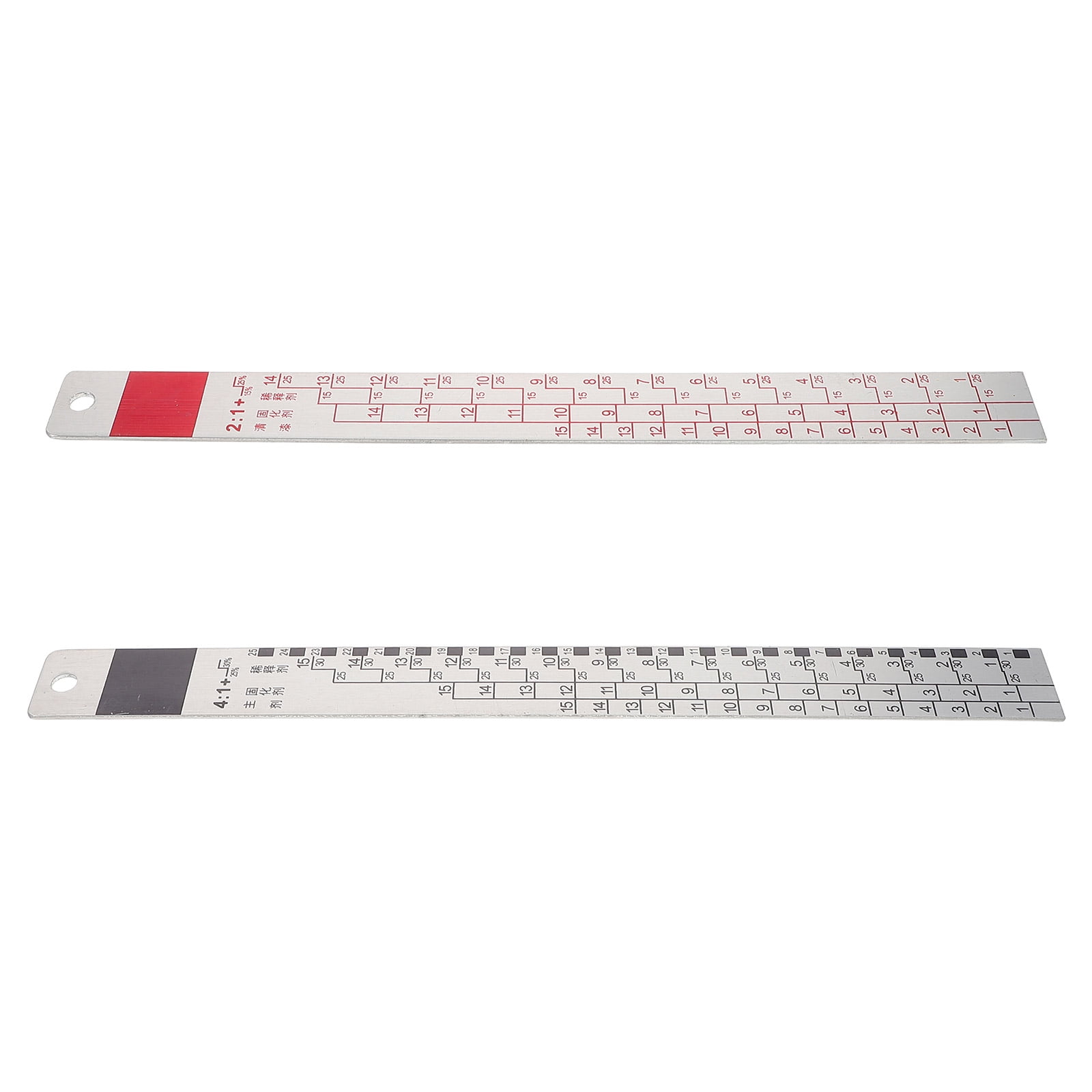 unbranded Stainless Steel Paint Mixing Ruler for Car Paint Precision ...